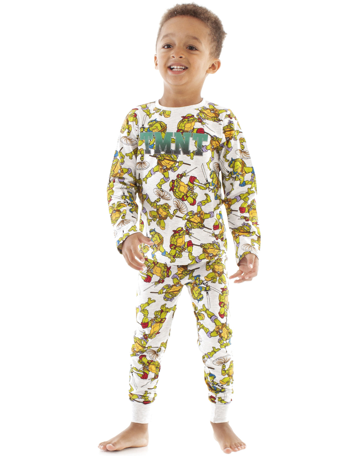 Teenage Mutant Ninja Turtles All Over Print Boy's Kids Pyjamas Set ...