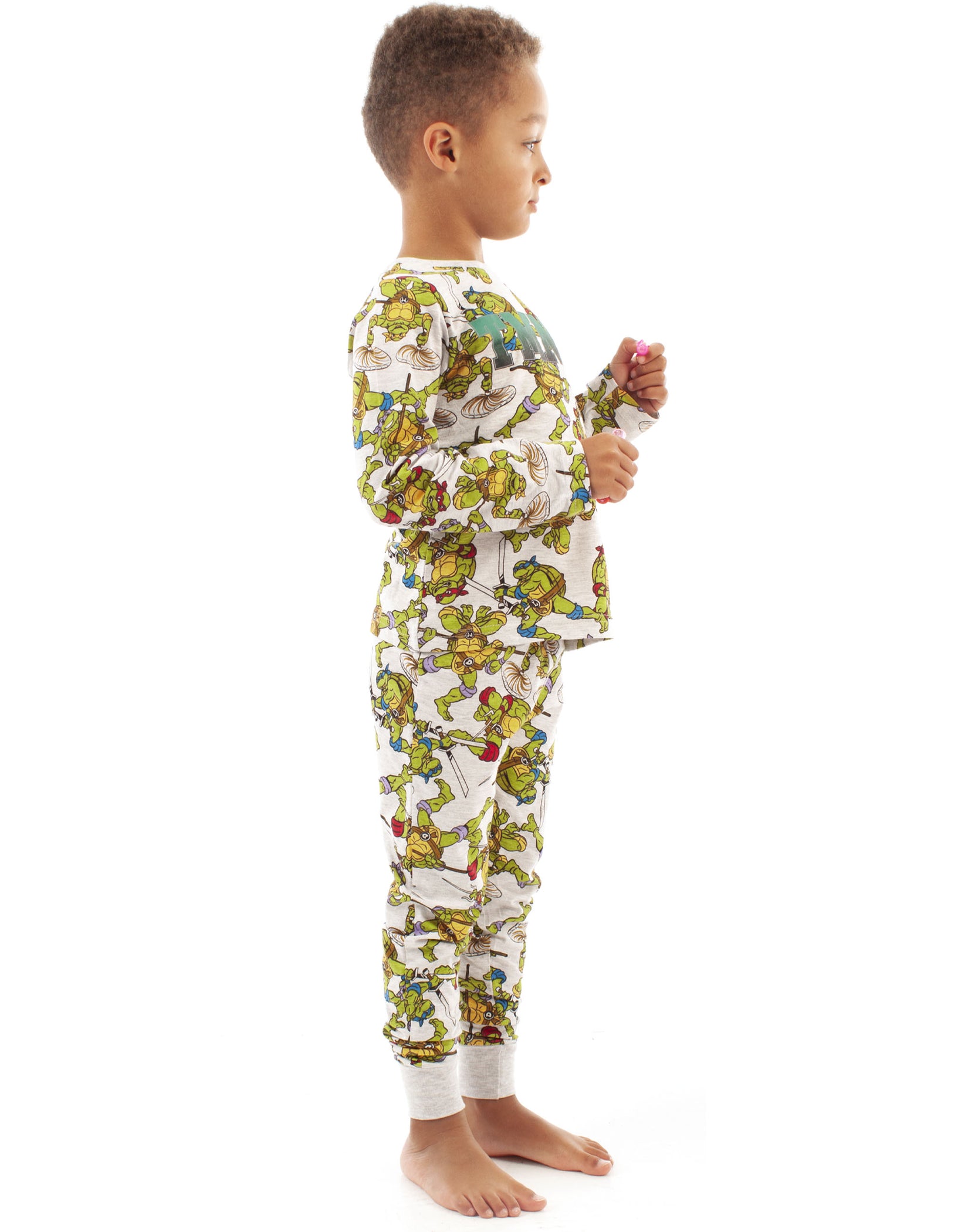 Teenage Mutant Ninja Turtles All Over Print Boy's Kids Pyjamas Set ...