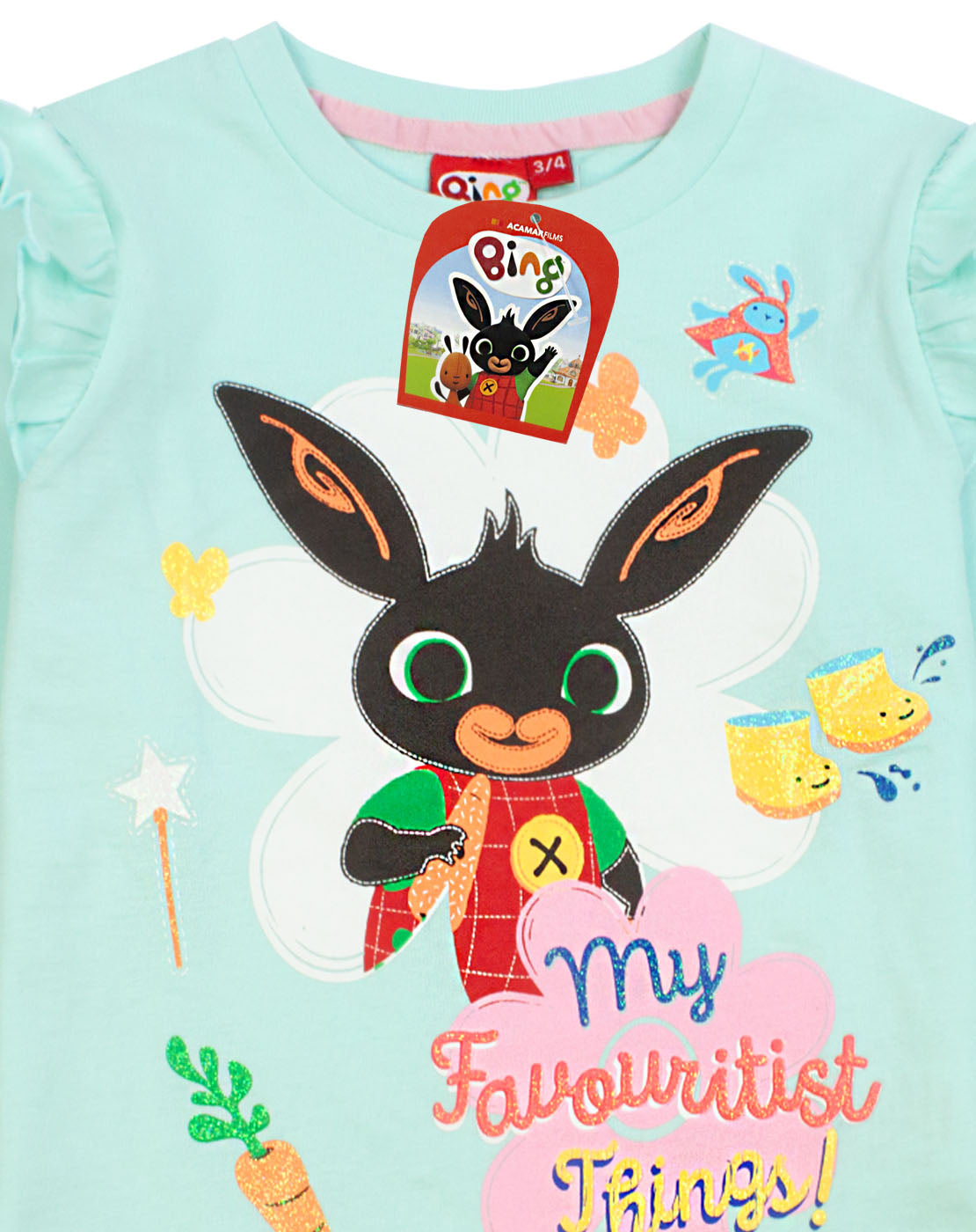 Bing Bunny And Sula Character Girl's Long Sleeve Pyjamas — Vanilla ...