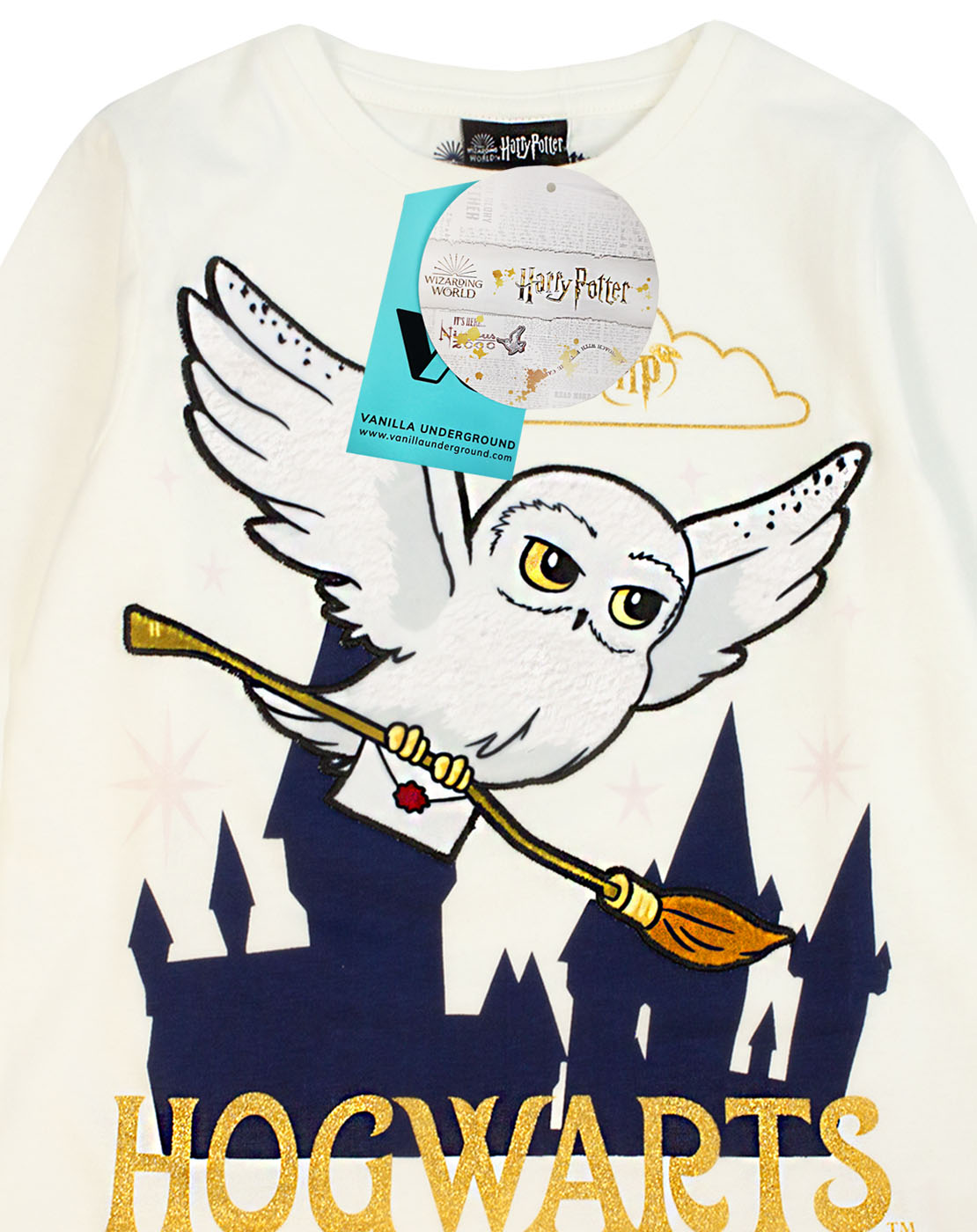 Harry Potter Hedwig Girl's Soft Velour Fleece Pyjamas — Vanilla Underground