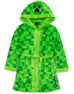 Minecraft Dressing Gown - Pixelated Creeper Gamer Gift - Boys Bathrobe ...