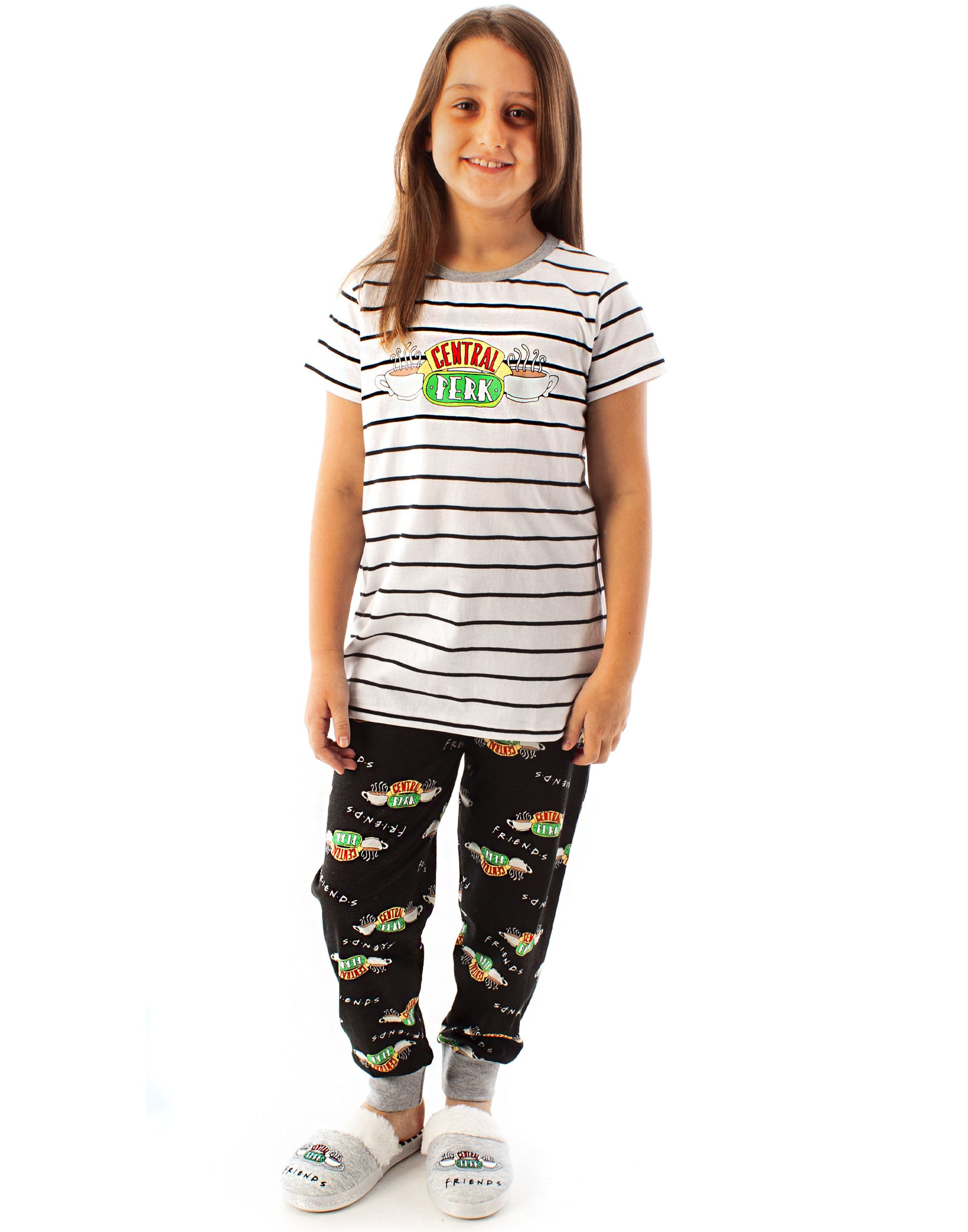 Friends Central Perk Pyjamas for Girls Café TV Show PJ Set — Vanilla ...