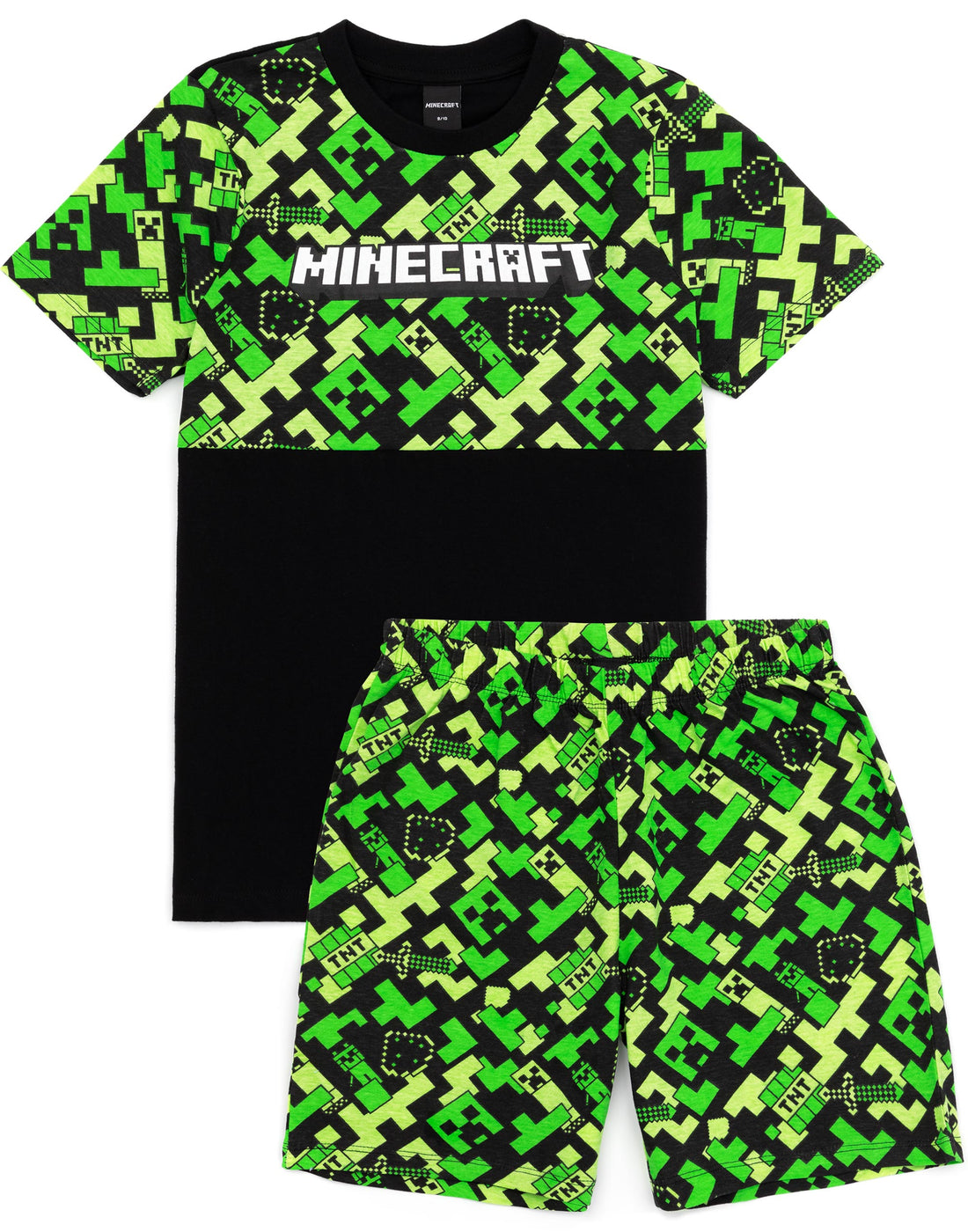 Minecraft Pyjamas Boys Long OR Short Bottom Options Kids Gamer PJs ...