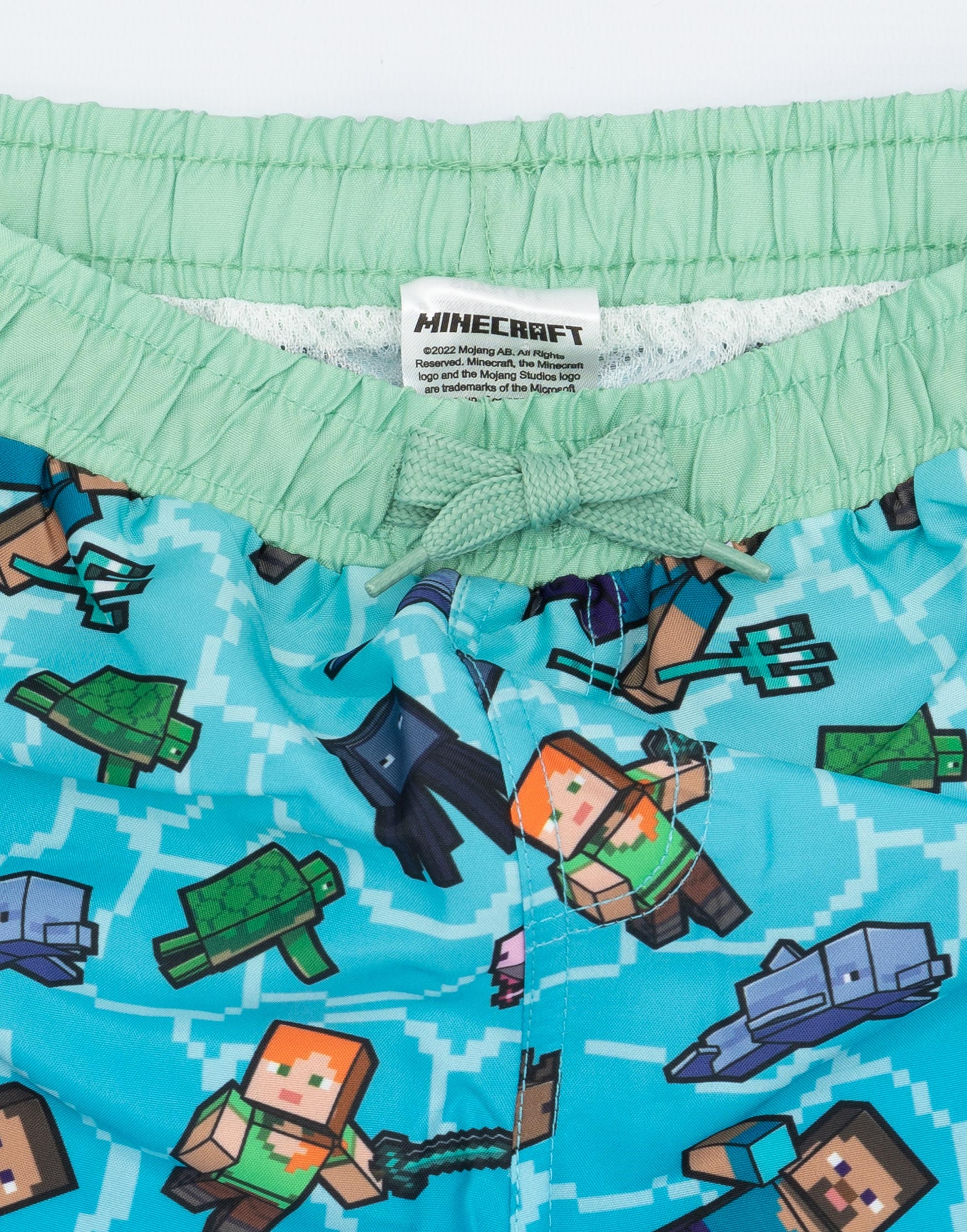 Minecraft Boys Blue Swim Shorts — Vanilla Underground