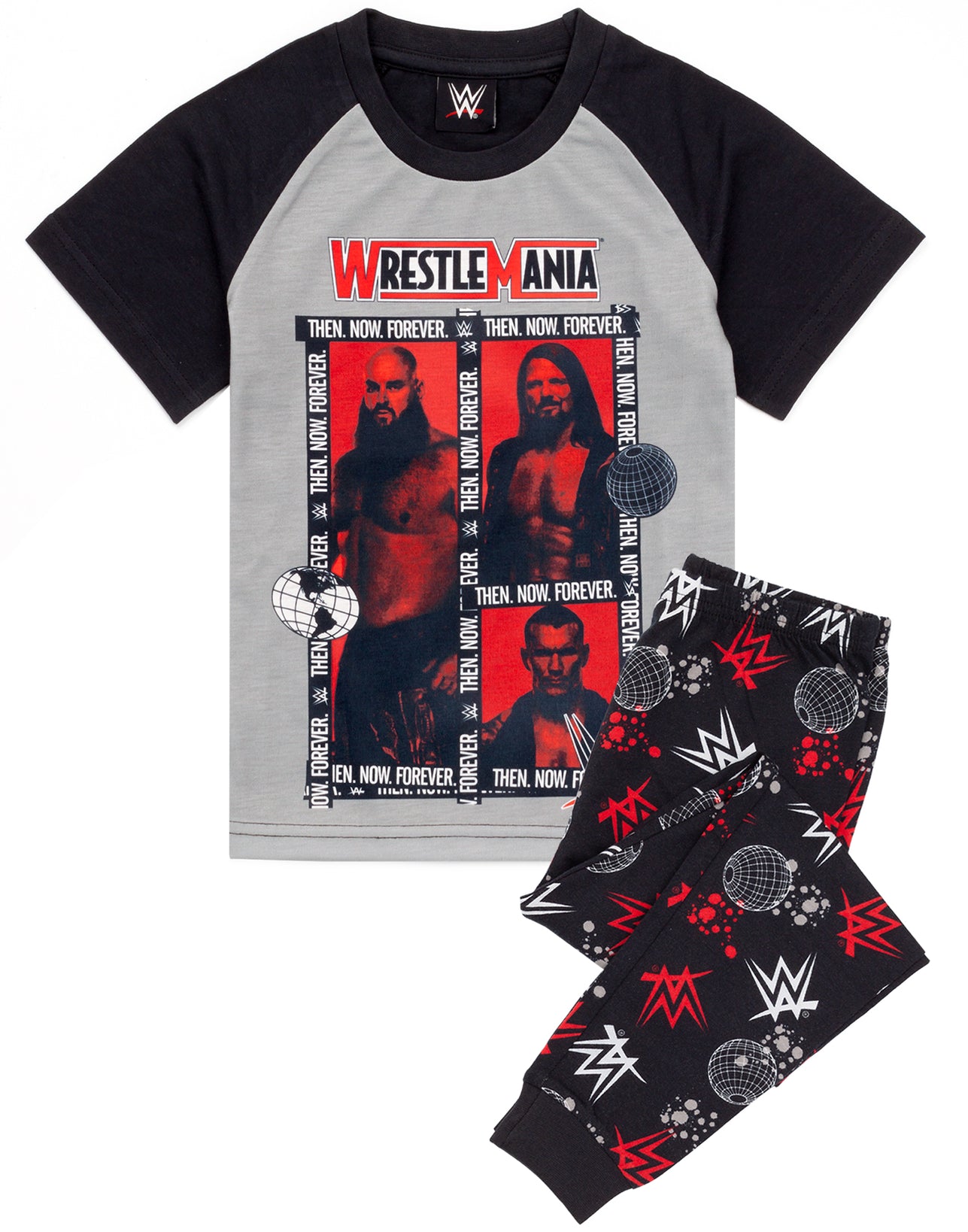 WWE Character Long Leg Boys Pyjamas - Grey — Vanilla Underground
