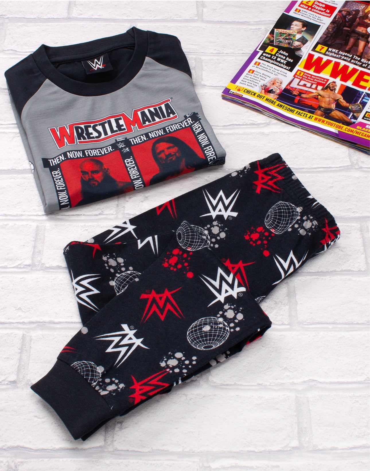 WWE Character Long Leg Boys Pyjamas - Grey — Vanilla Underground