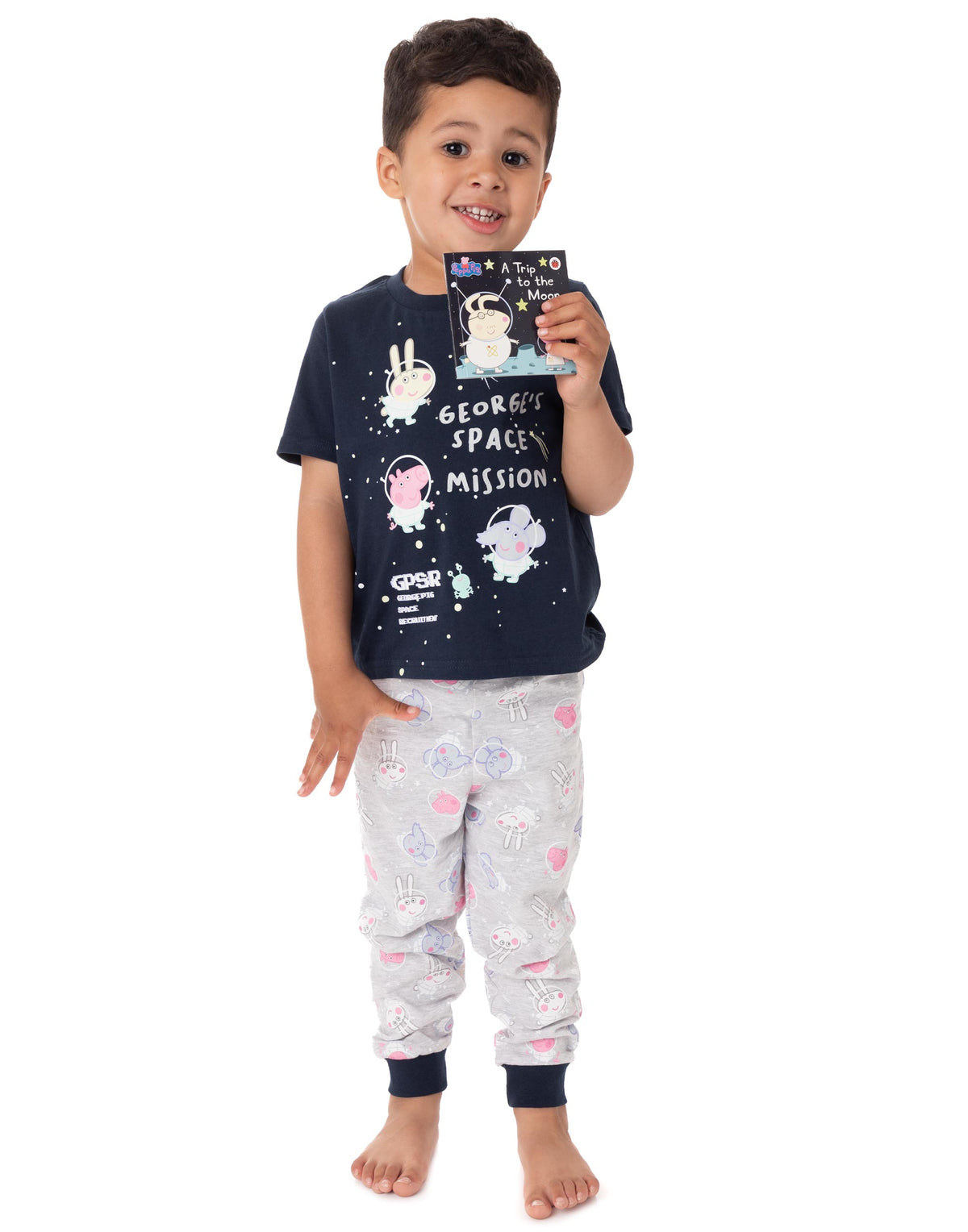 Peppa Pig George Pyjamas and Book Set - Navy — Vanilla Underground