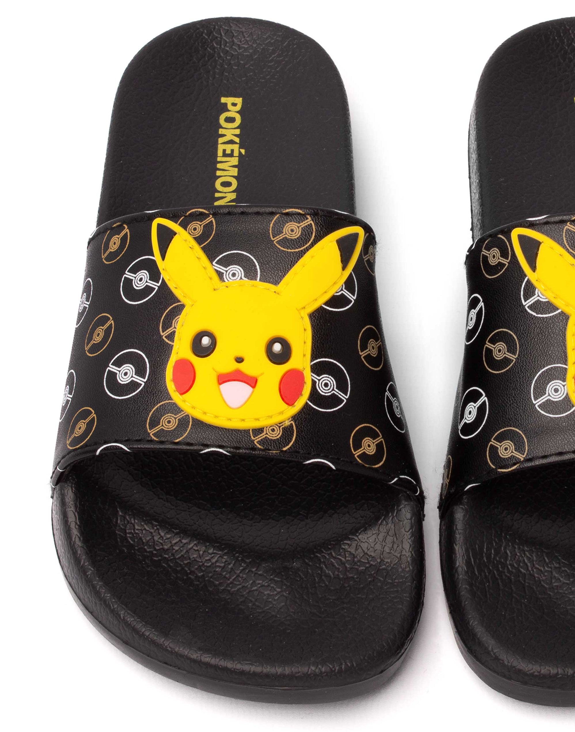 Pokemon Pikachu Boys Sliders Black — Vanilla Underground