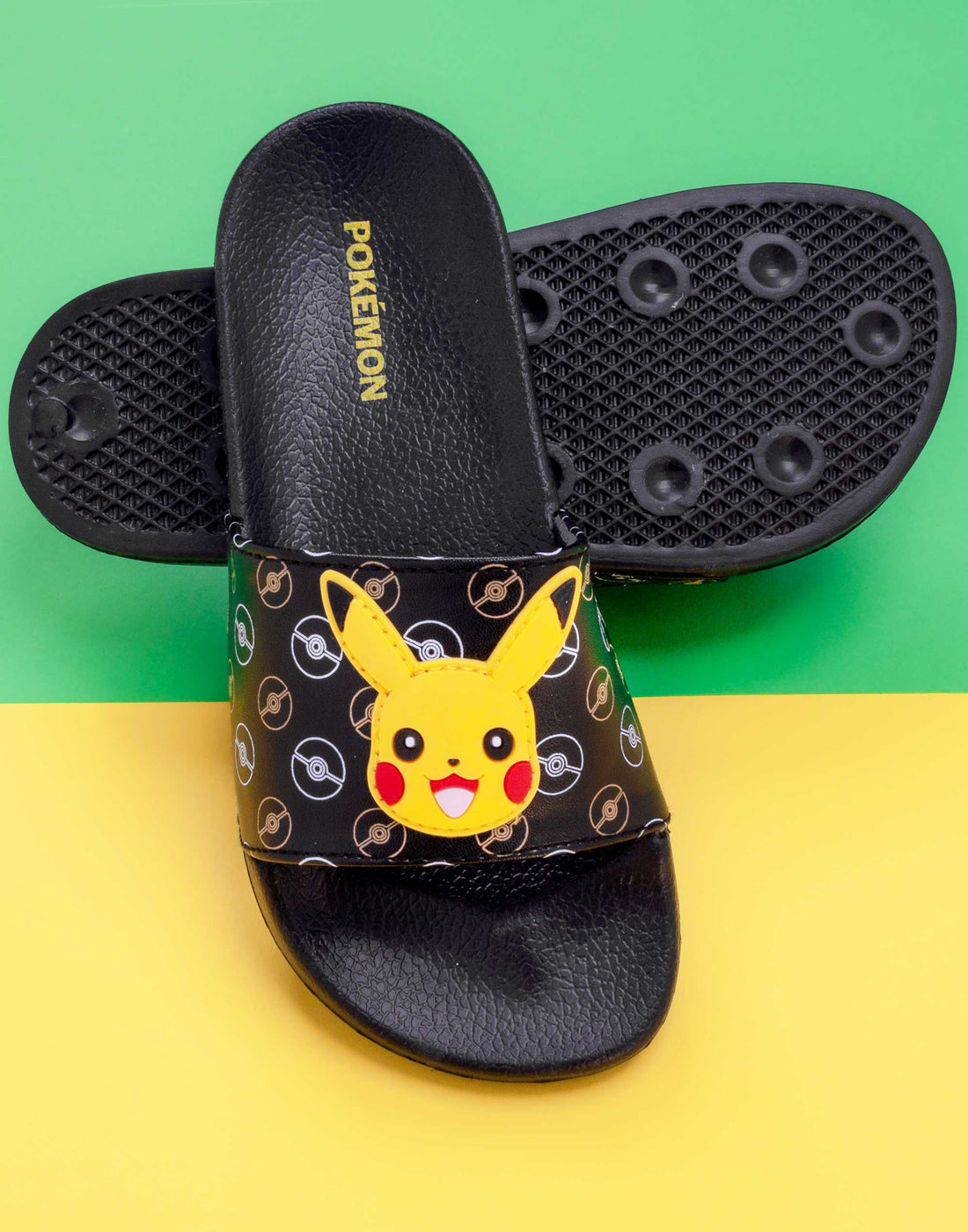 Pokemon Pikachu Boys Sliders Black — Vanilla Underground