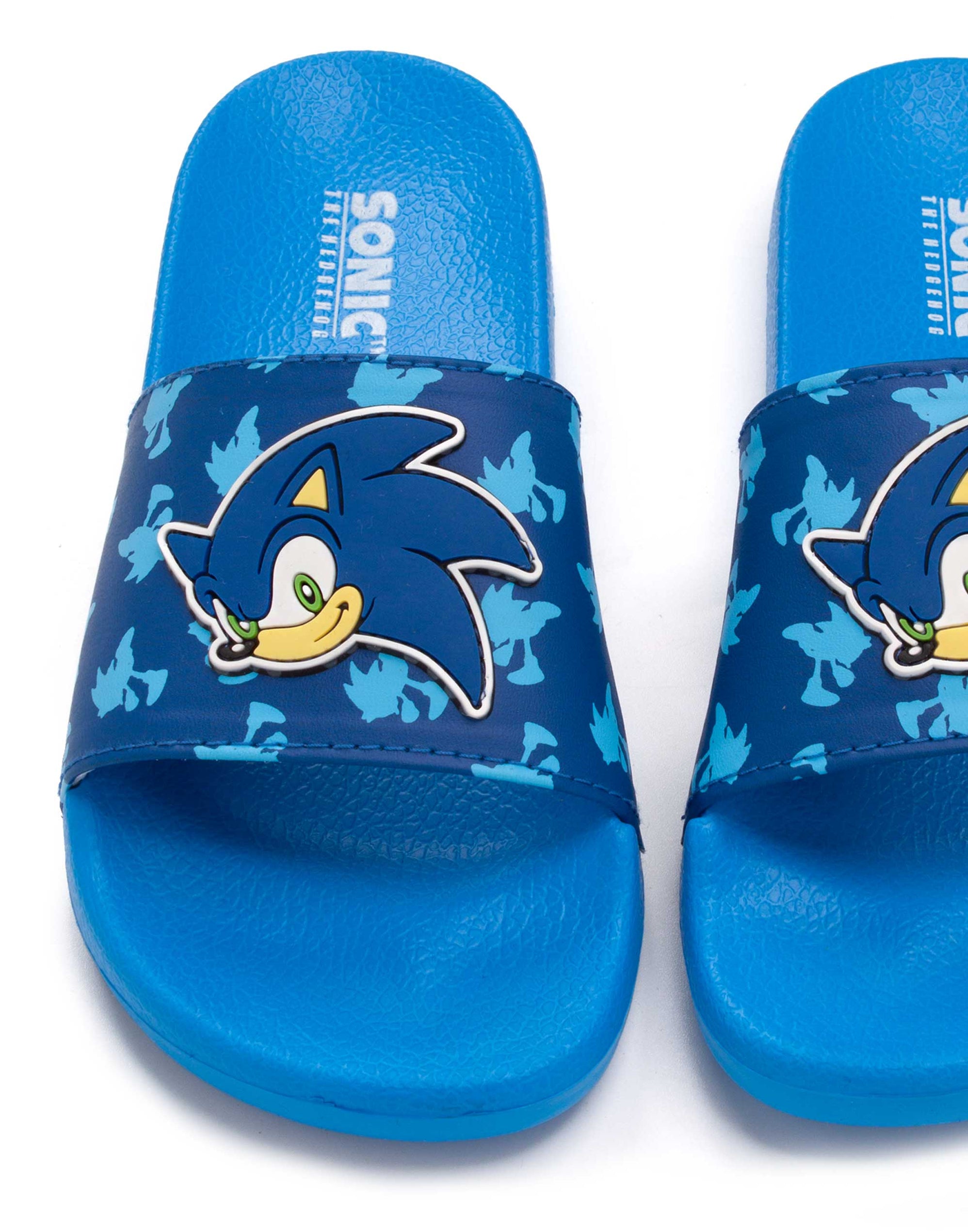 Sonic The Hedgehog Kid's Blue Sliders — Vanilla Underground