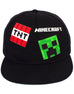 Minecraft Cap For Boys TNT Green Creeper Snapback Hat - Black — Vanilla ...