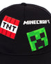 Minecraft Cap For Boys TNT Green Creeper Snapback Hat - Black — Vanilla ...