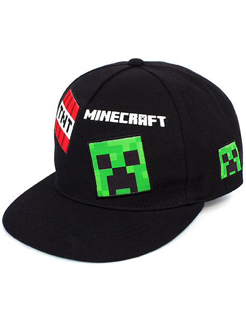 Minecraft Cap For Boys TNT Green Creeper Snapback Hat - Black — Vanilla ...