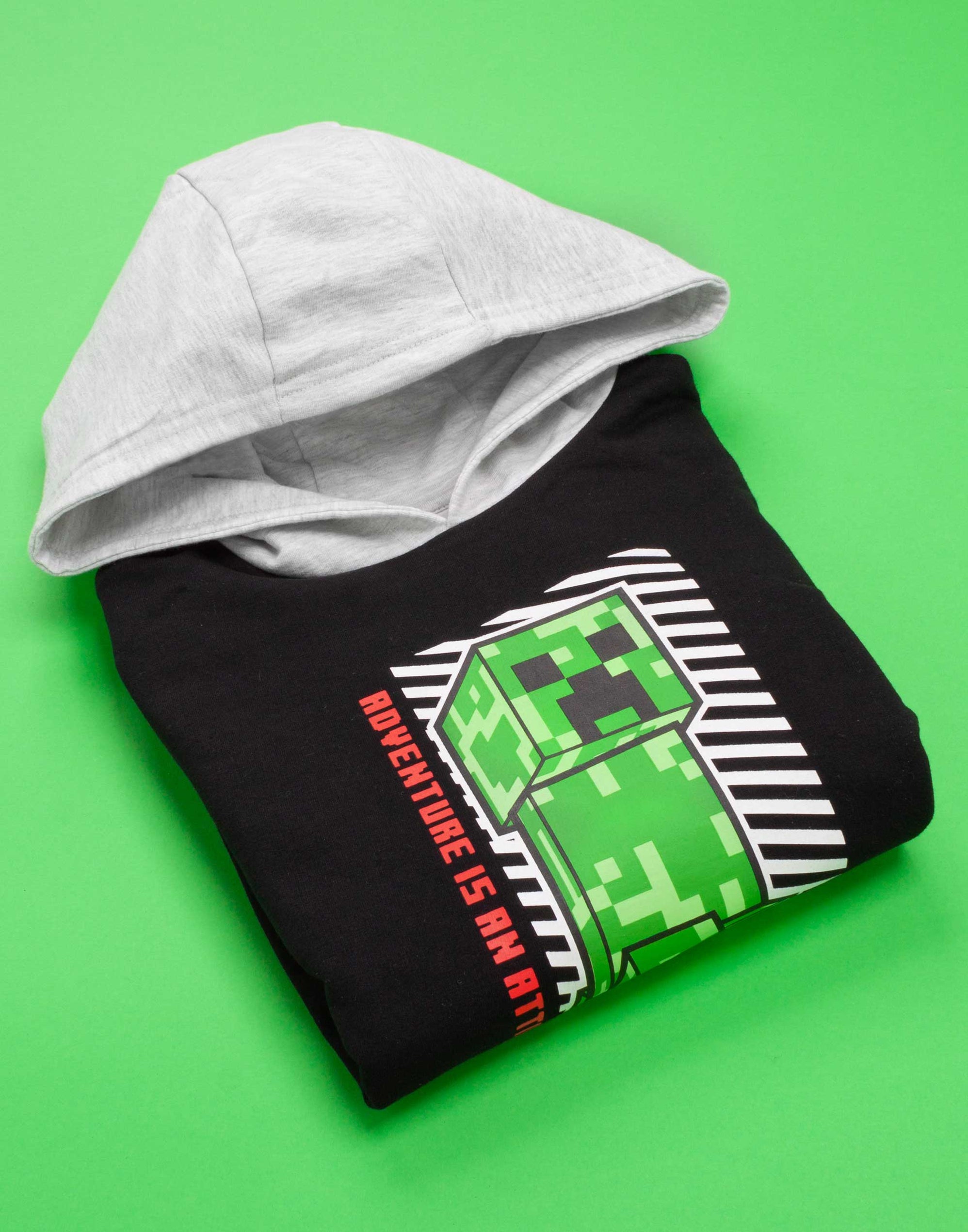 Minecraft Creeper Boys Hoodie Black — Vanilla Underground
