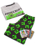 Minecraft Boys Pyjamas Set Top And Shorts Kids Gamer - Grey — Vanilla ...