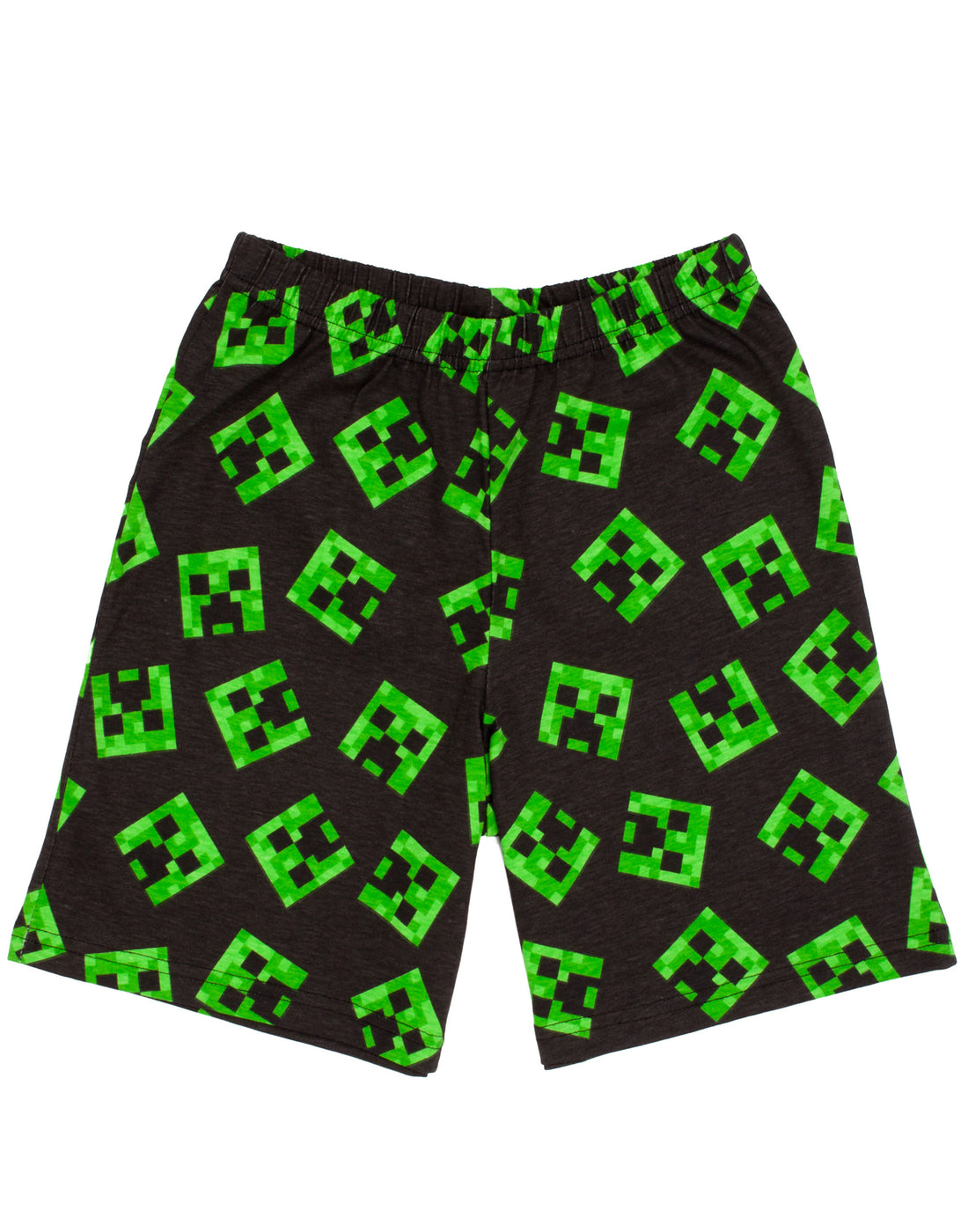 Minecraft Boys Pyjamas Set Top And Shorts Kids Gamer - Grey — Vanilla ...