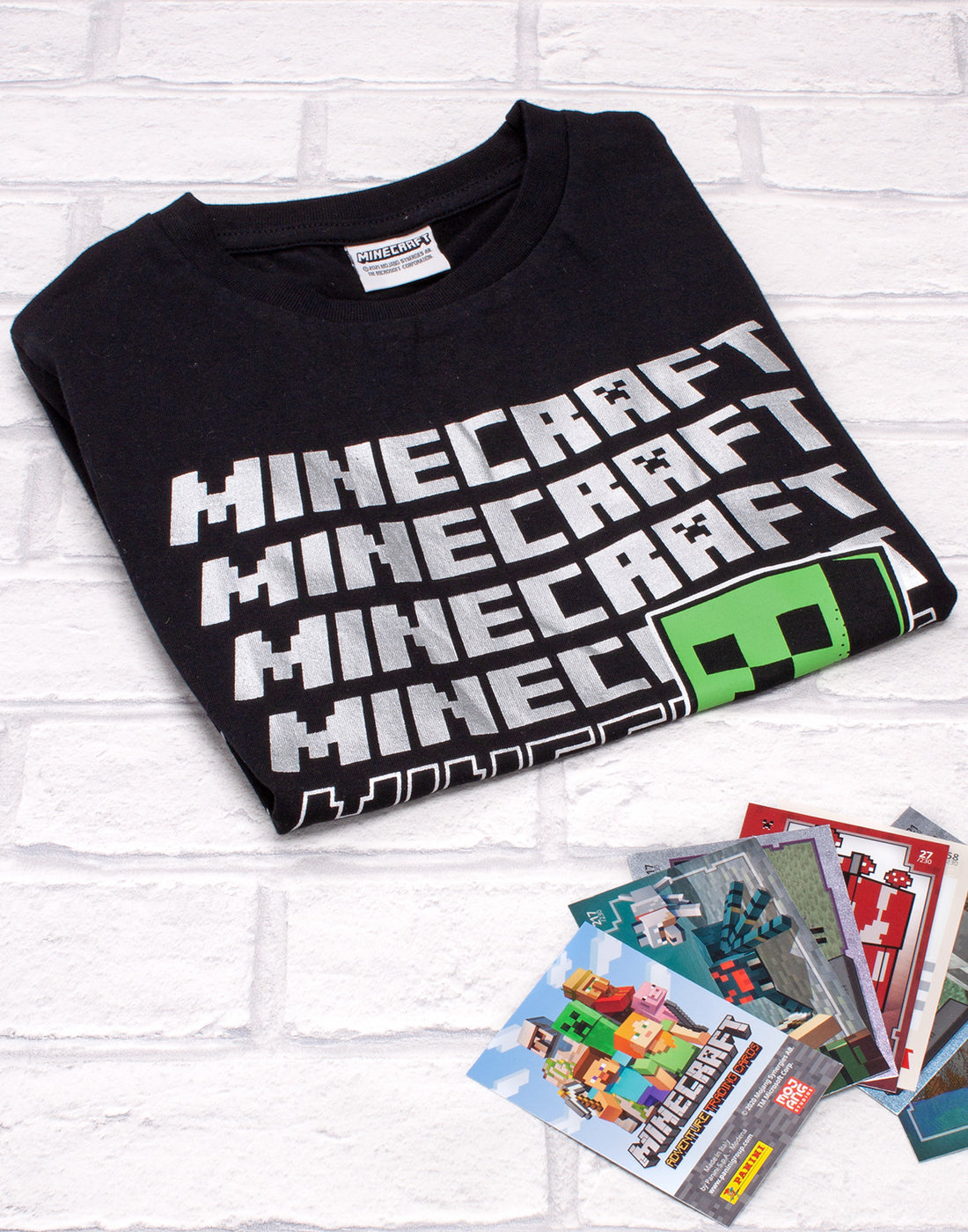 Minecraft T-Shirt For Boys Creeper Logo Merchandise - Black — Vanilla ...