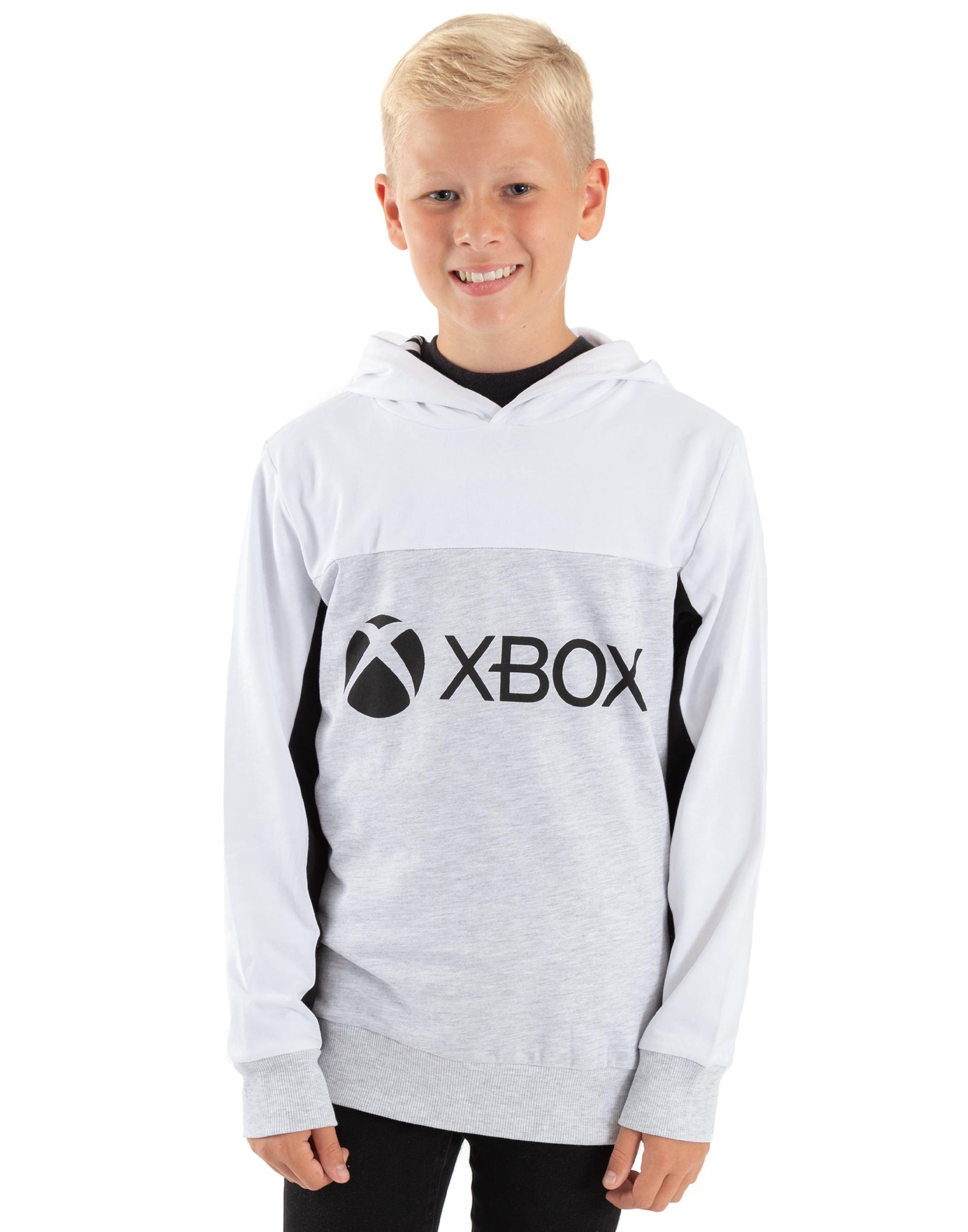 XBOX Hoodie For Boys Console Logo Merchandise - Grey — Vanilla Underground