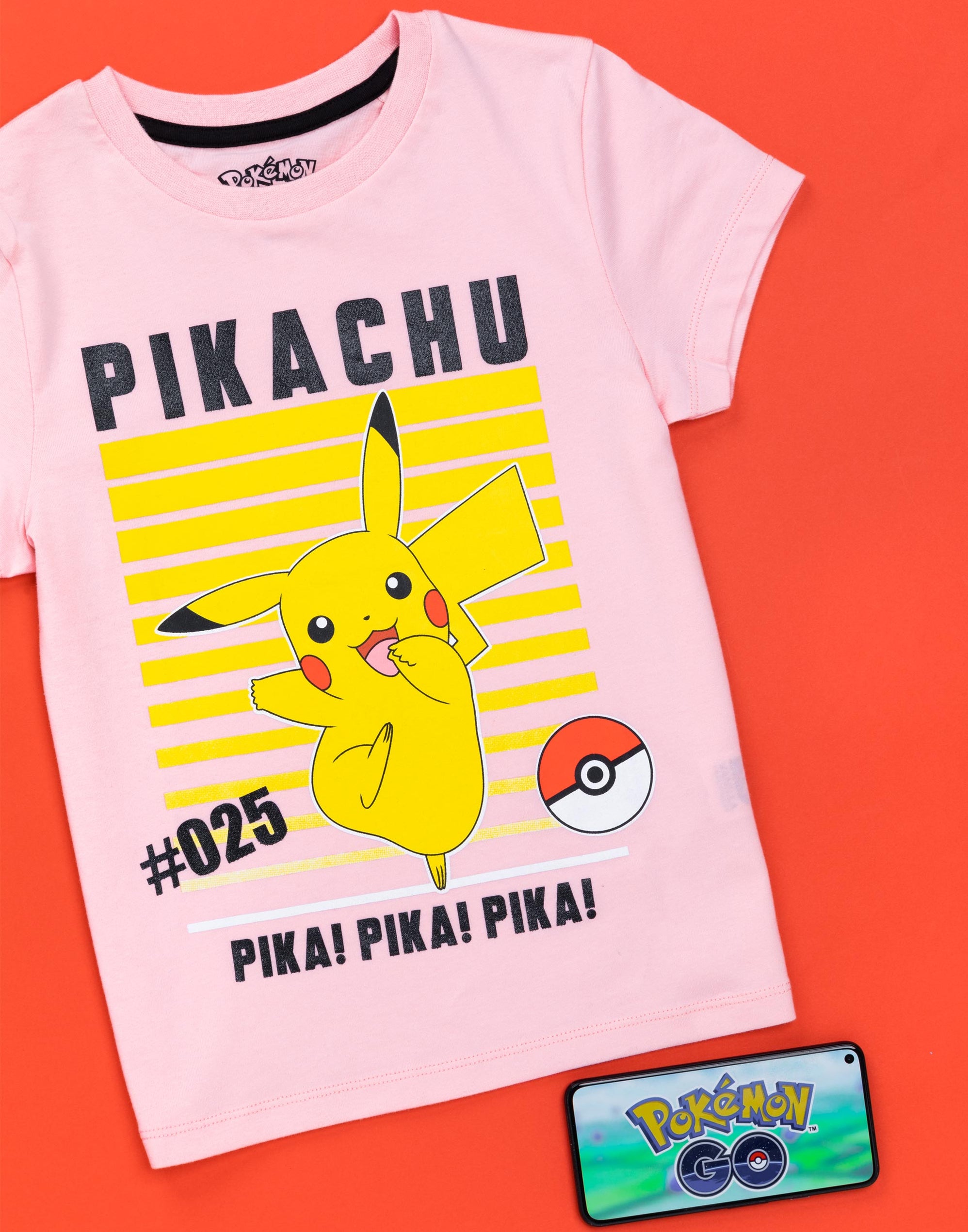 Pokemon T-Shirt For Girls Pikachu Character - Pink — Vanilla Underground