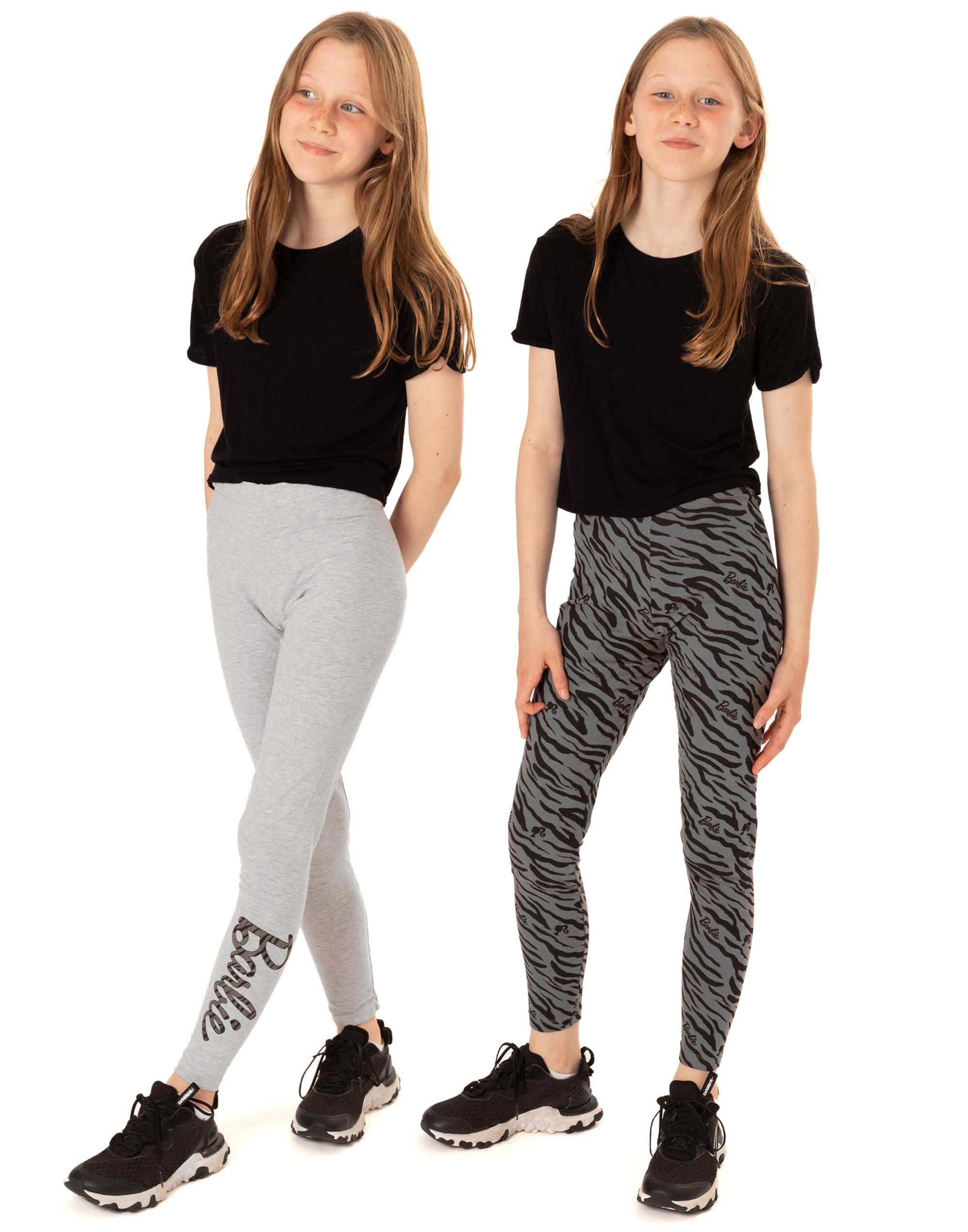 Barbie Leggings Animal Print 2 Pack For Girls — Vanilla Underground