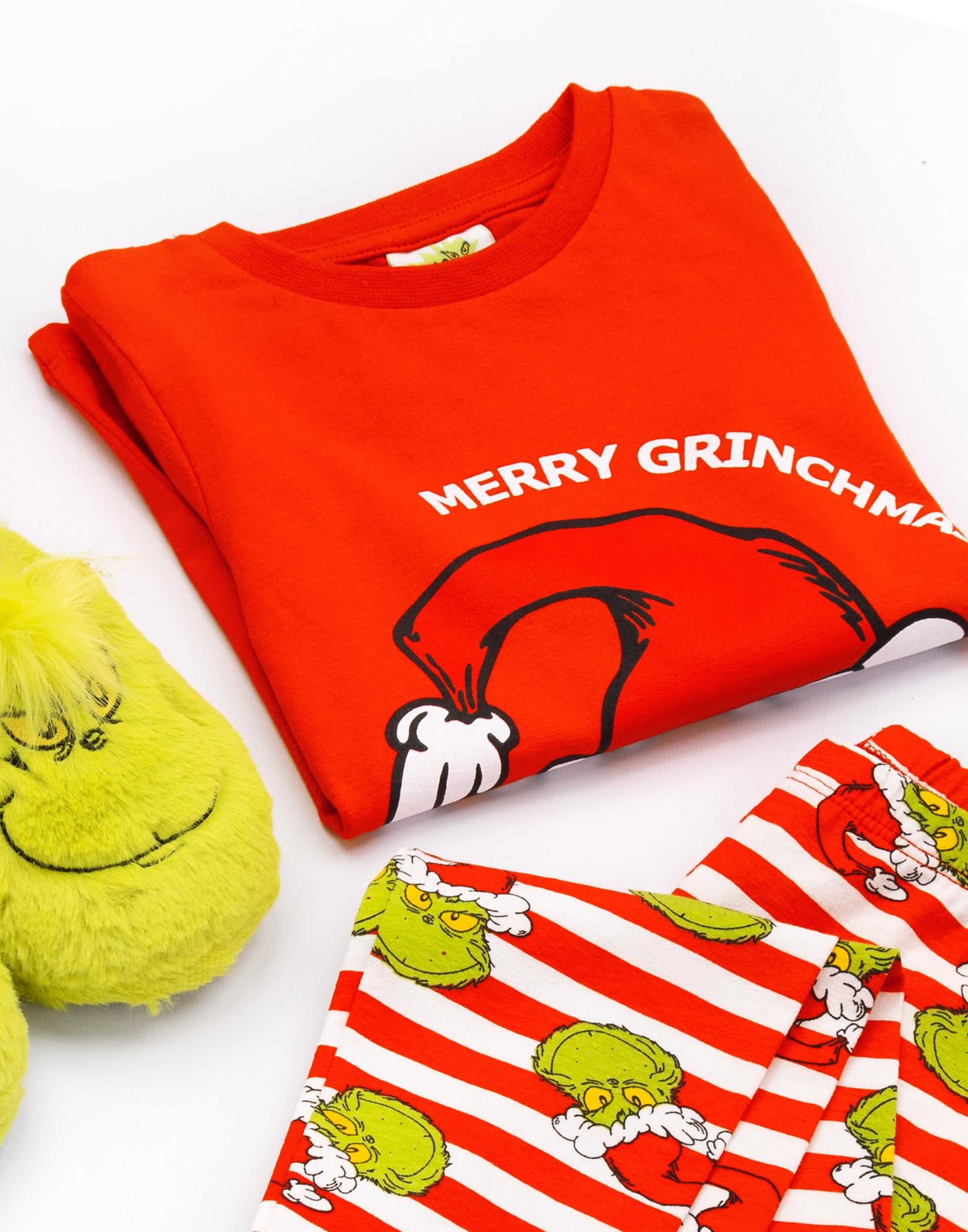 The Grinch Kids Christmas Matching Family Pyjamas - Regular Fit - Red ...