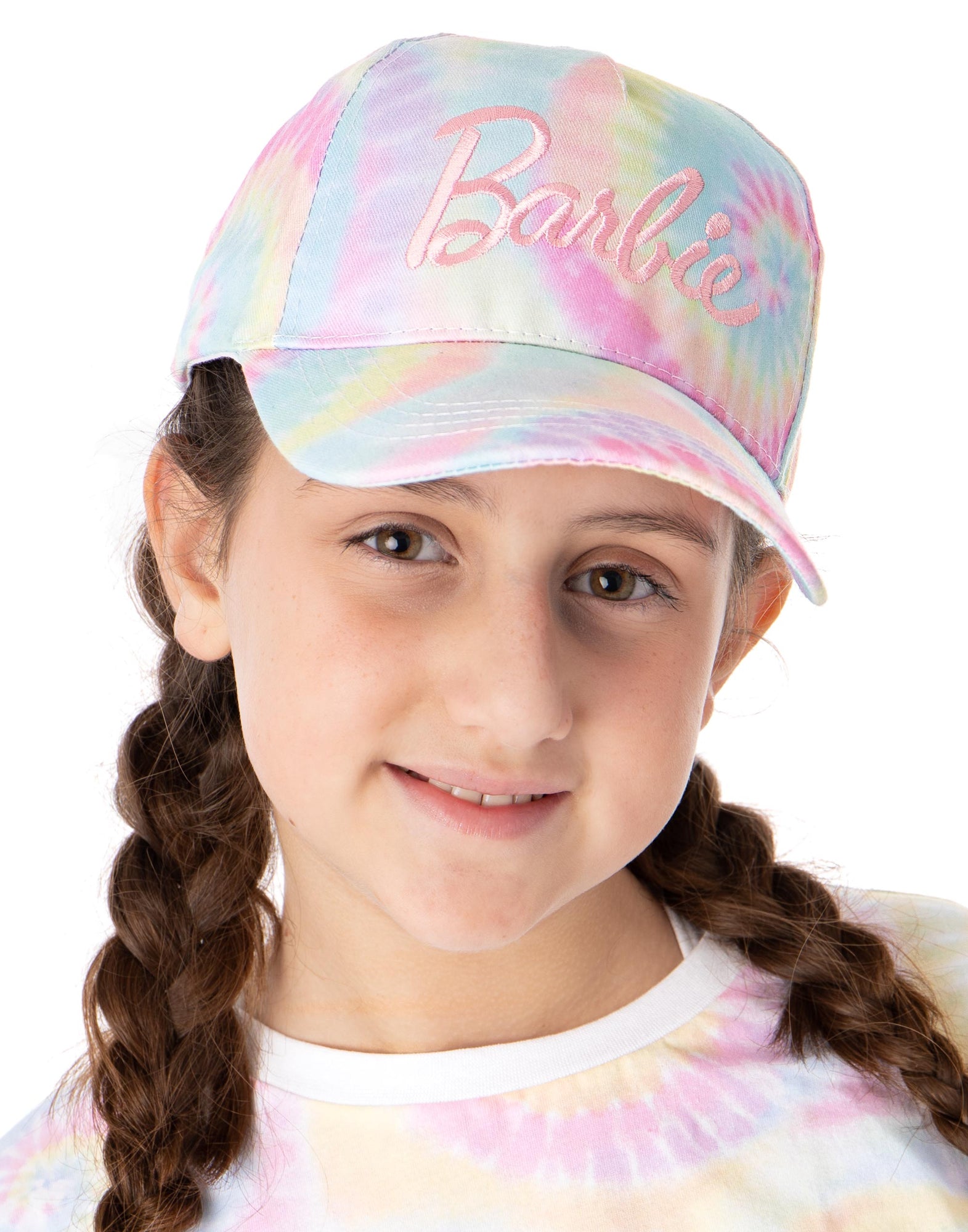 Barbie Girls Pink Rainbow Tie Dye Cap — Vanilla Underground