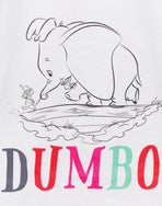 Disney Dumbo Character Sketch Girls White T-Shirt — Vanilla Underground