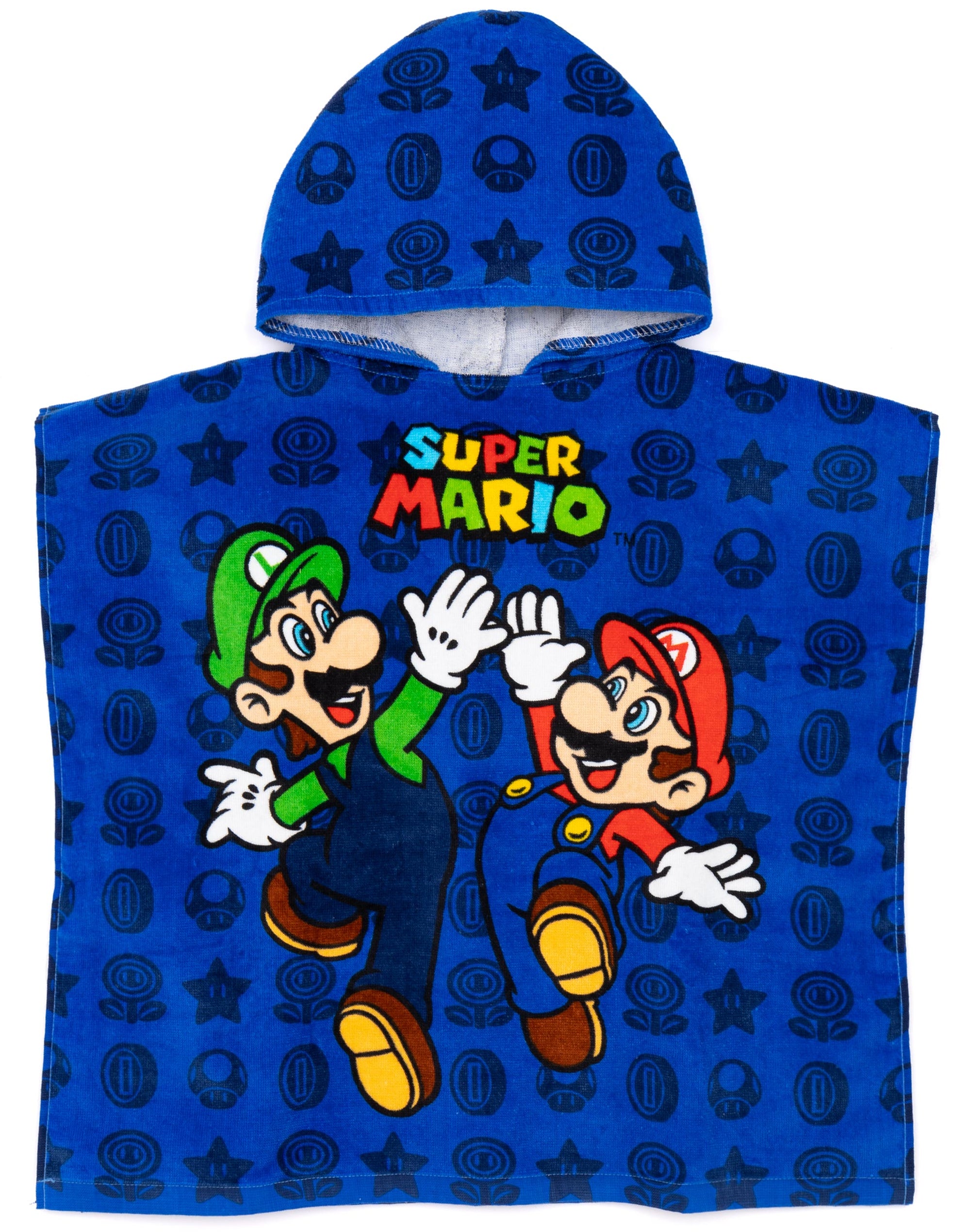 Super Mario Kids Towel Poncho — Vanilla Underground