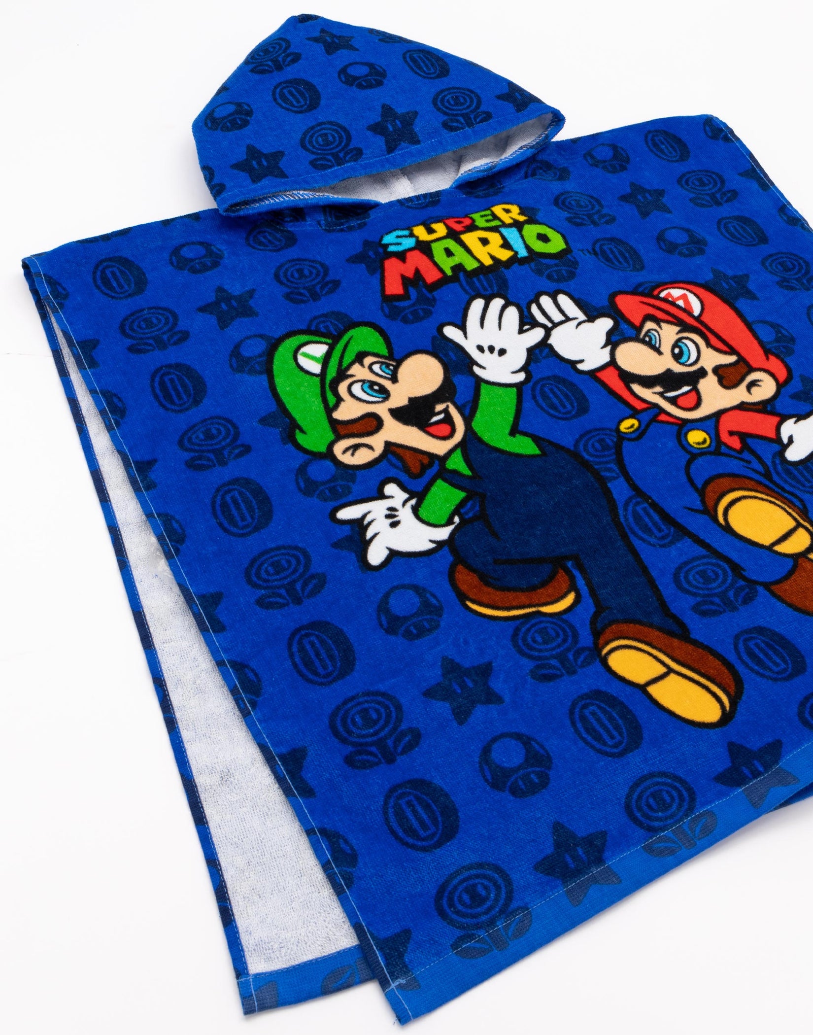 Super Mario Kids Towel Poncho — Vanilla Underground