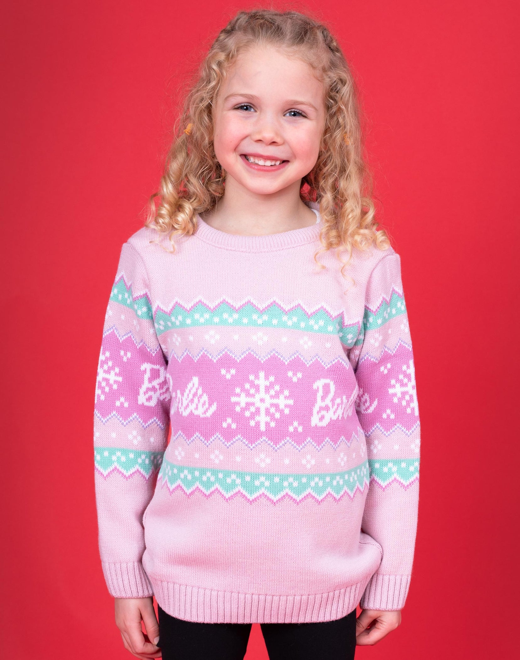 Barbie Girls Fairisle Pattern Jumper — Vanilla Underground