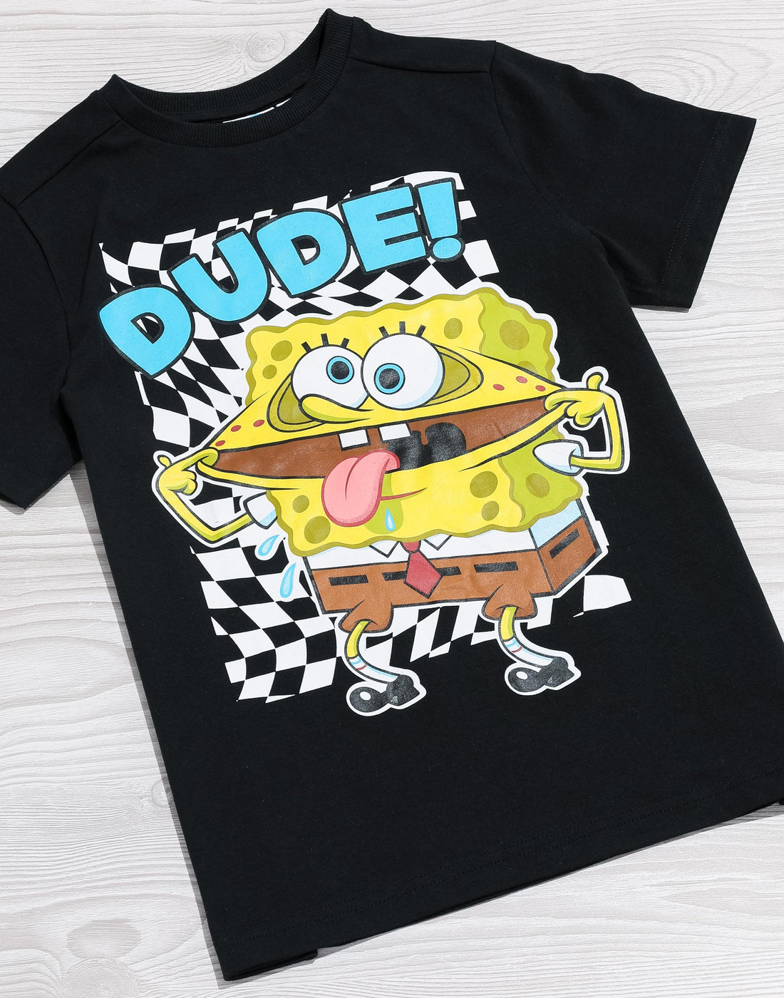 SpongeBob SquarePants Kids DUDE! T-Shirt — Vanilla Underground