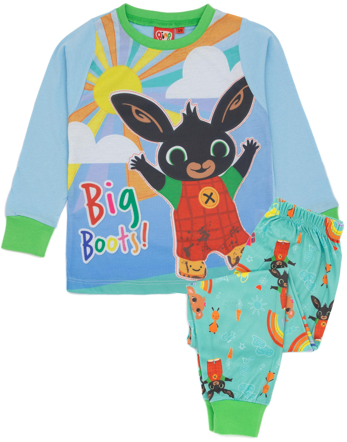 Bing Bunny Blue Long Sleeve Boys Pyjamas — Vanilla Underground
