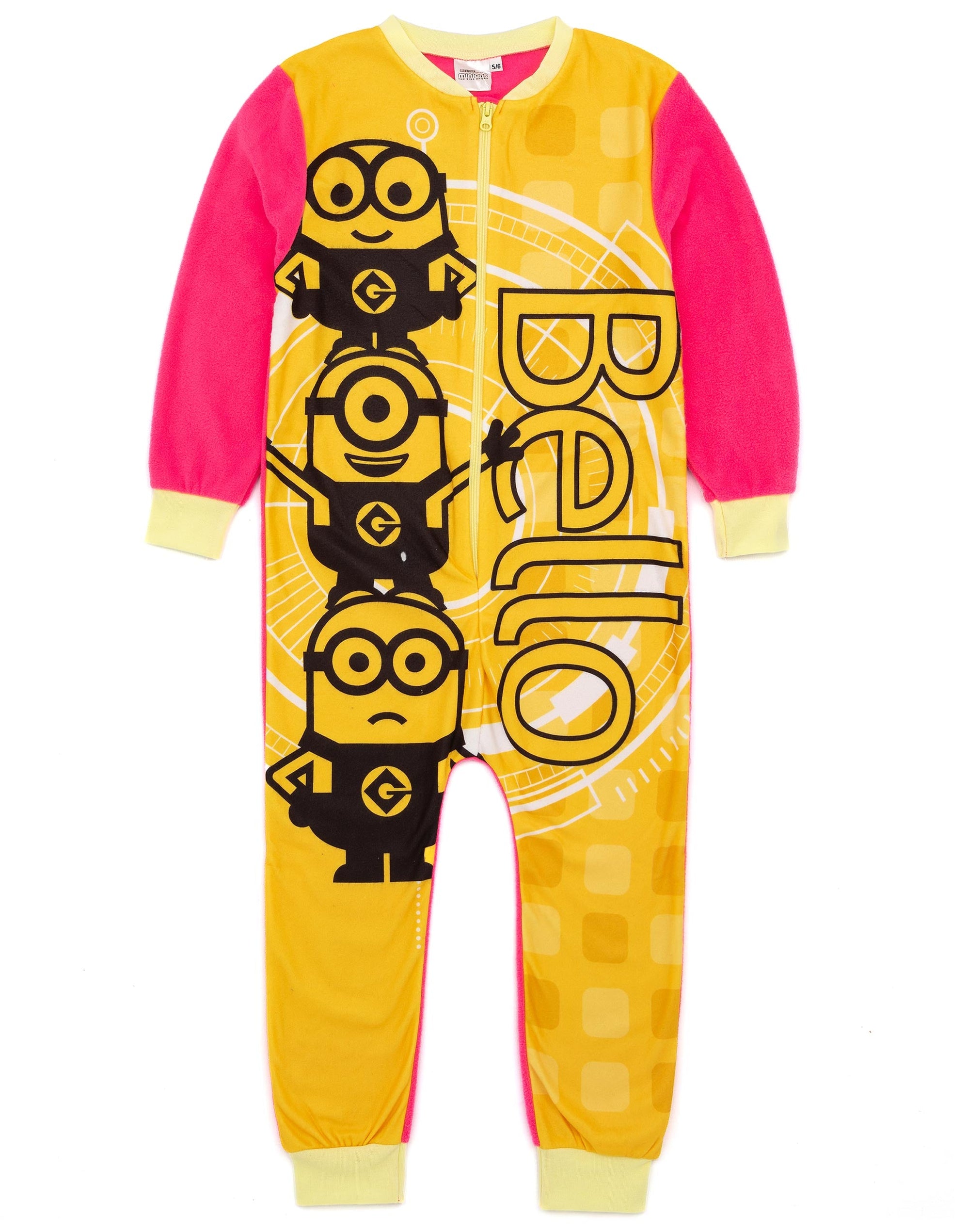 Minions Despicable Me Girls Sleepsuit Onesie — Vanilla Underground