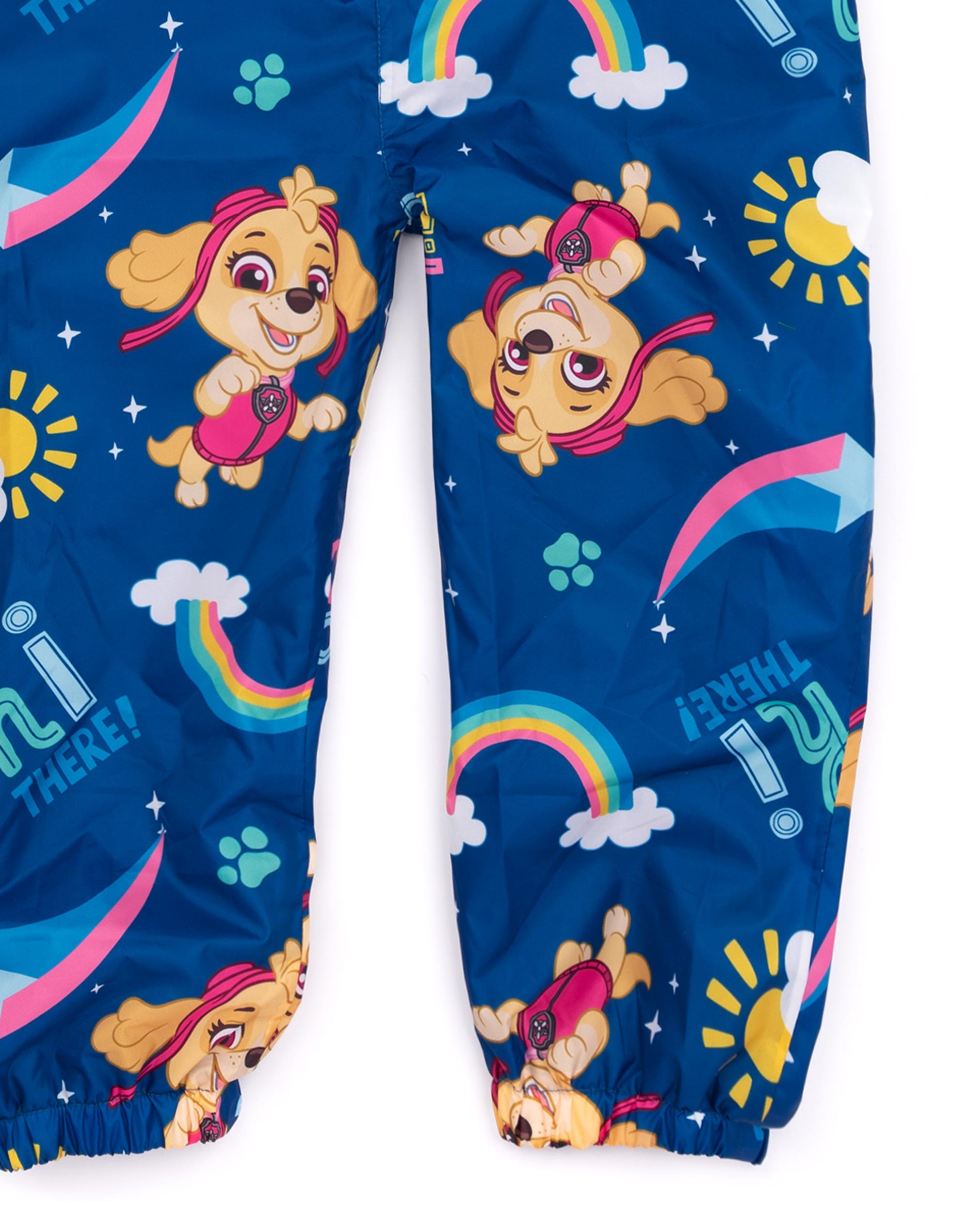 PAW Patrol Girls Navy Skye All In One Rain Coat Puddle Suit — Vanilla ...