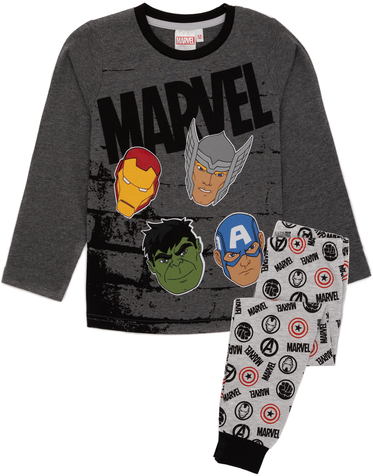 Marvel Avengers Boys Long Sleeve Pyjamas — Vanilla Underground
