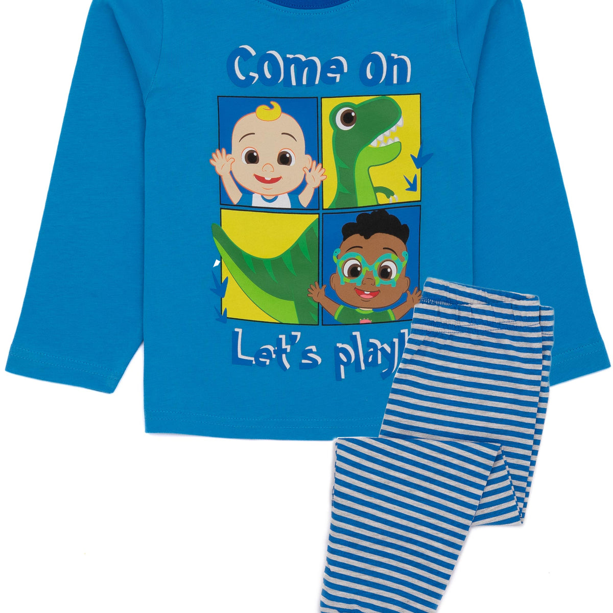Cocomelon Blue Boys Long Sleeve Pyjama Set — Vanilla Underground