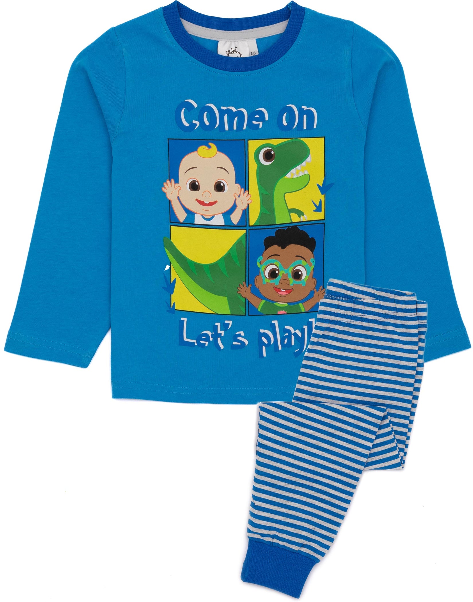 Cocomelon Blue Boys Long Sleeve Pyjama Set — Vanilla Underground