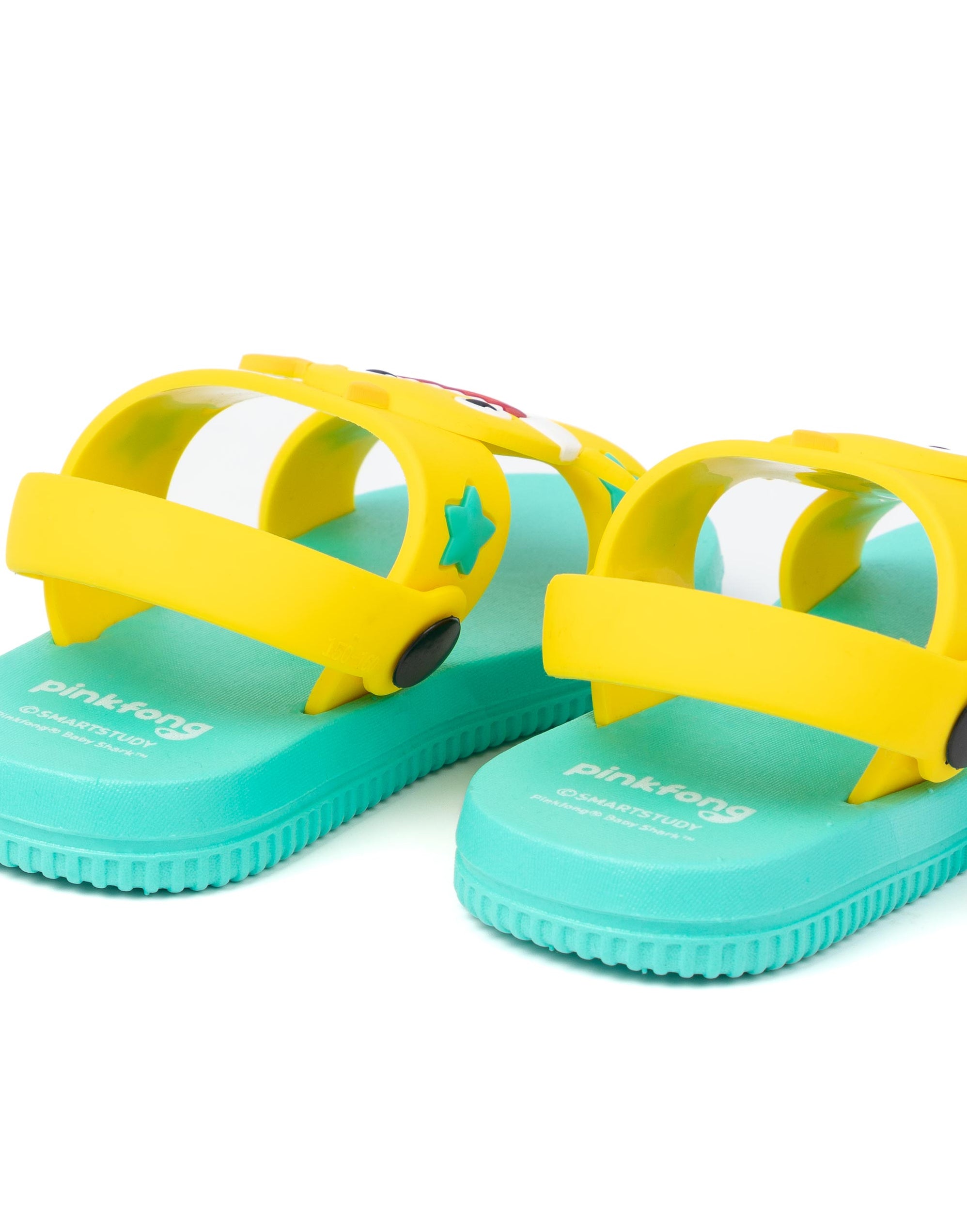 Baby Shark Kids Yellow Summer Slider Sandals — Vanilla Underground
