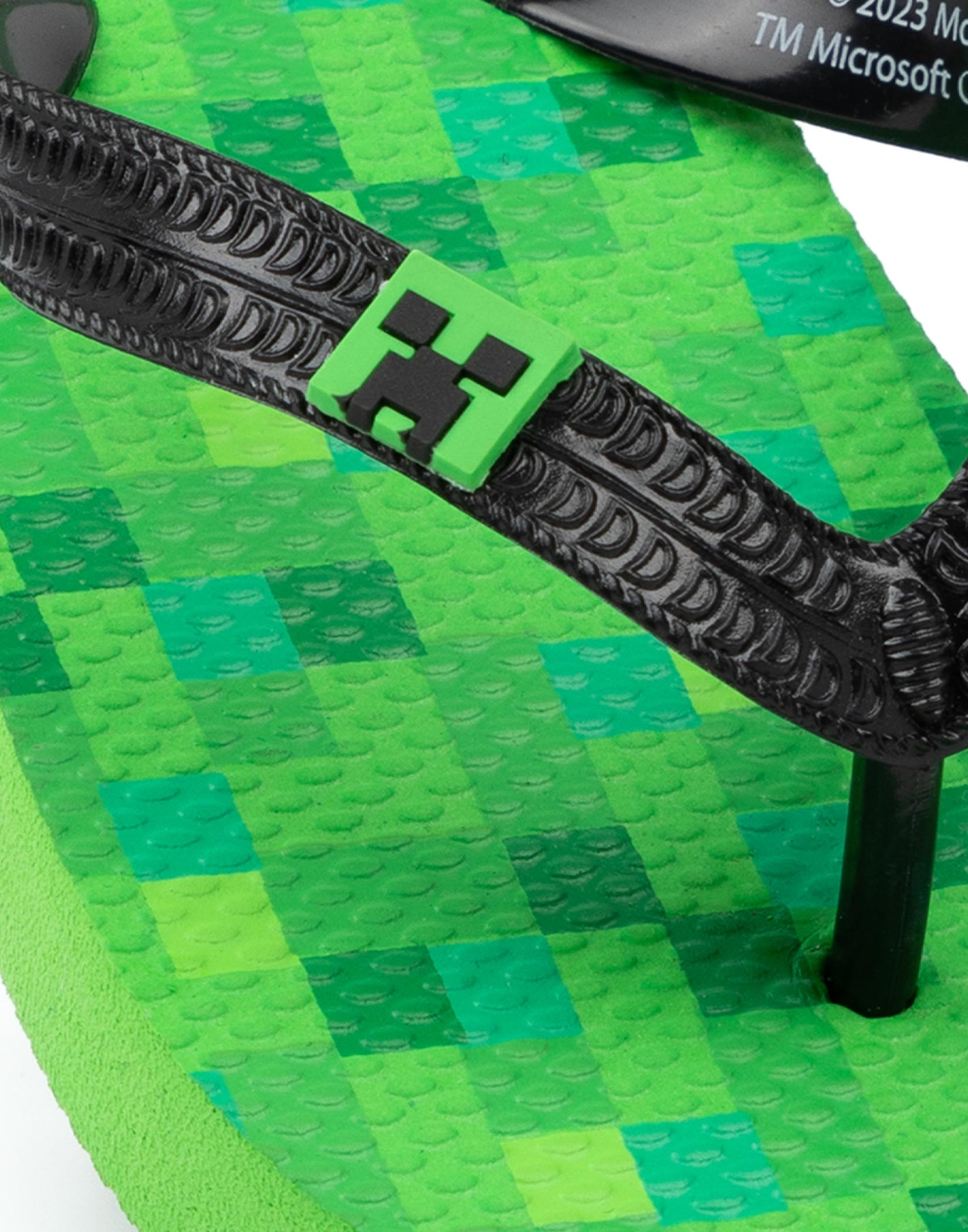 Minecraft Creeper Kids Summer Flip Flop Sandals — Vanilla Underground
