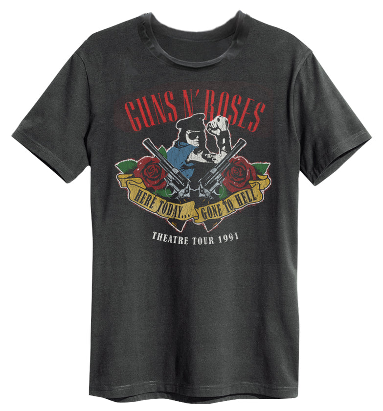 Amplified Guns N Roses Gone To Hell Mens T-Shirt — Vanilla Underground