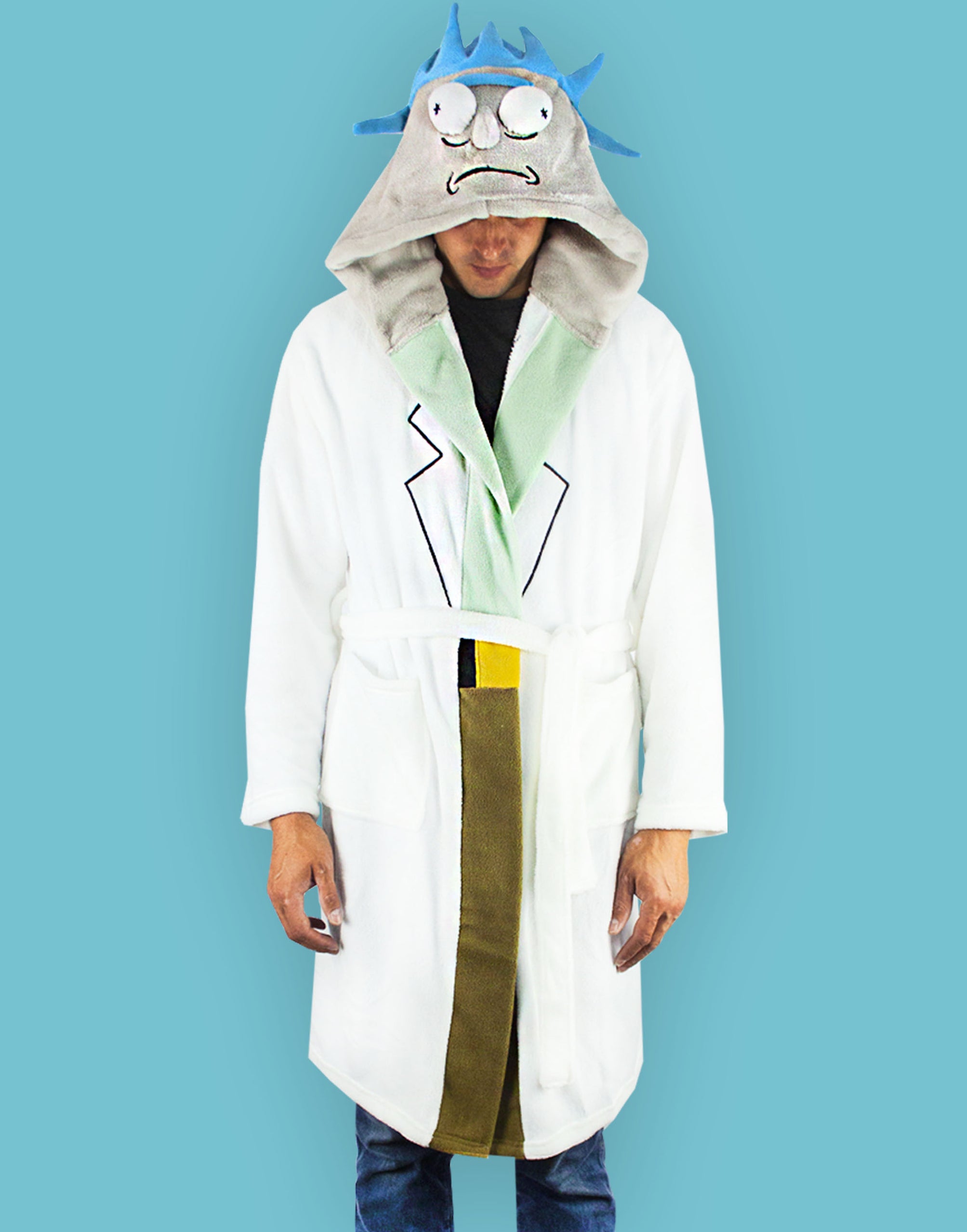 Rick and Morty Rick Sanchez Scientist Dressing Gown Men's/Women's Bath ...