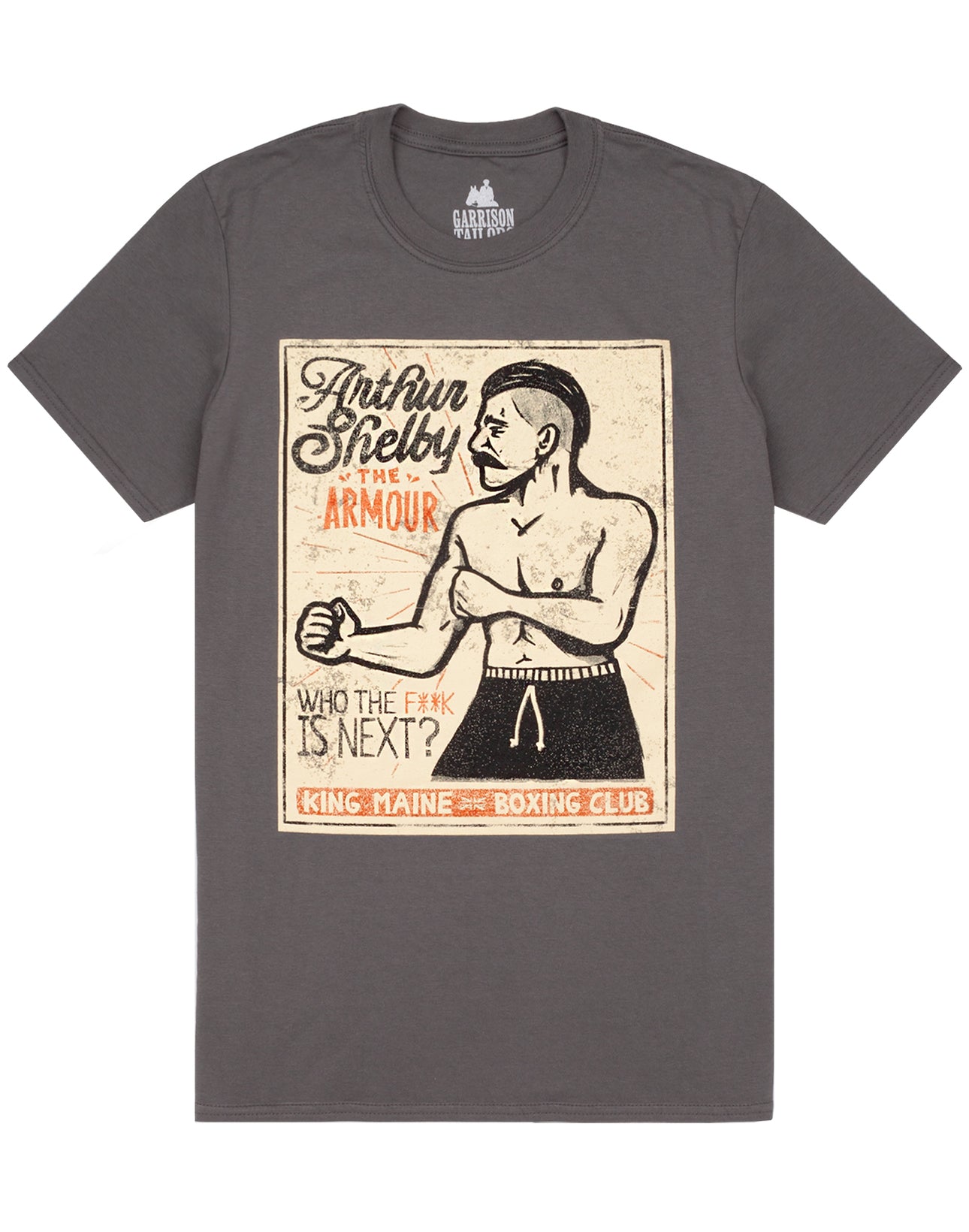 Peaky Blinders Men's T-Shirt Arthur Shelby Poster - Grey — Vanilla ...