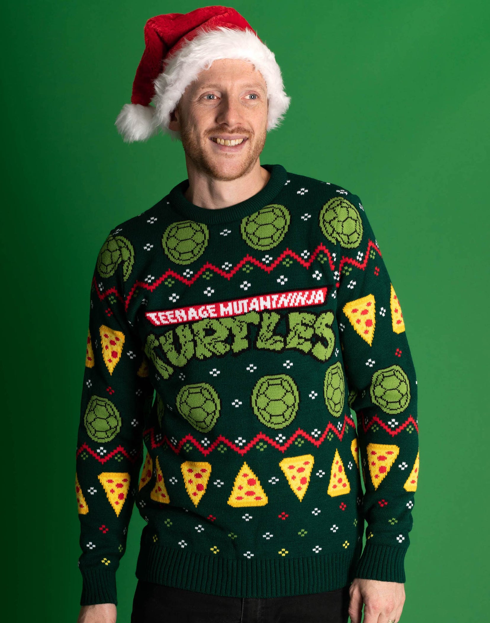 Teenage Mutant Ninja Turtles TMNT Adult Knitted Jumper — Vanilla ...