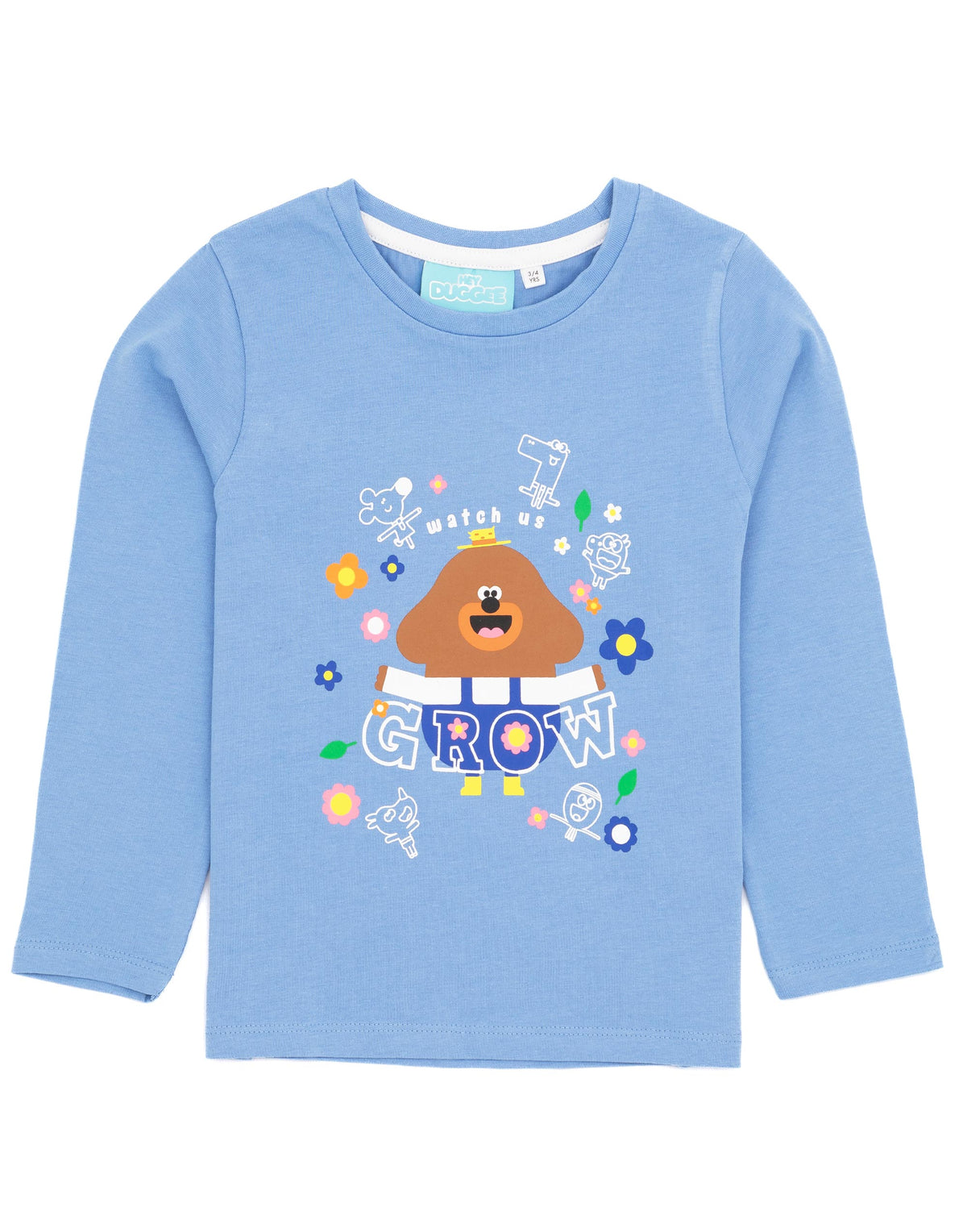 Hey Duggee Blue Girls Long Sleeve T-Shirt — Vanilla Underground