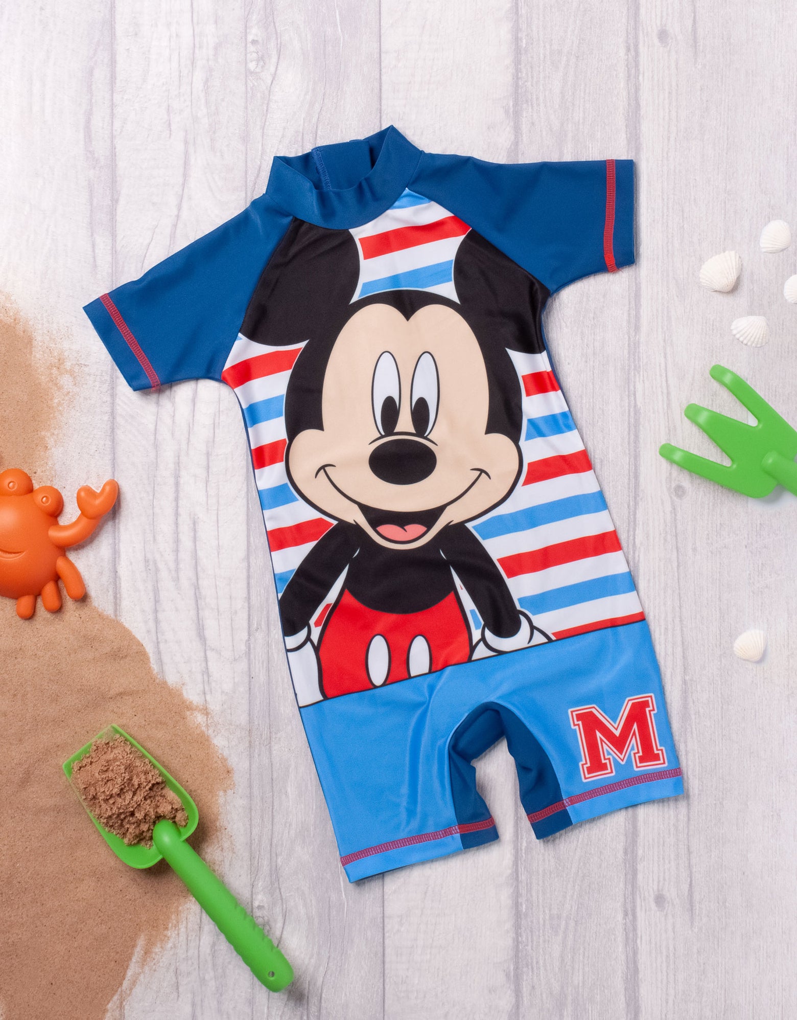 Disney Mickey Mouse Swimsuit Boys | Children’s Swim Costume — Vanilla ...