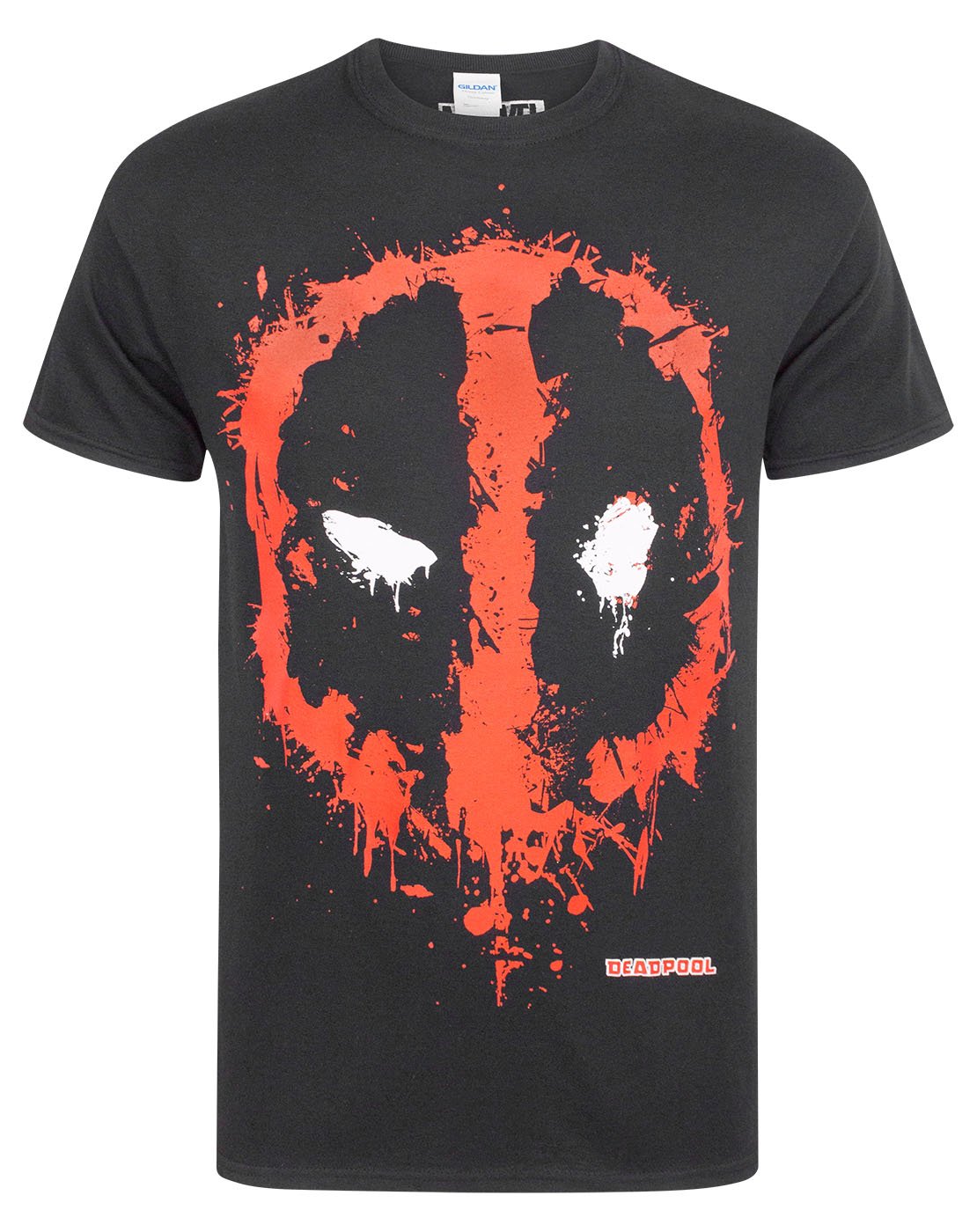 Marvel Deadpool Splat Logo Men's T-Shirt — Vanilla Underground