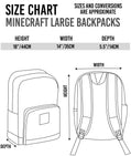 Minecraft Steve Overworld Sprites Backpack — Vanilla Underground