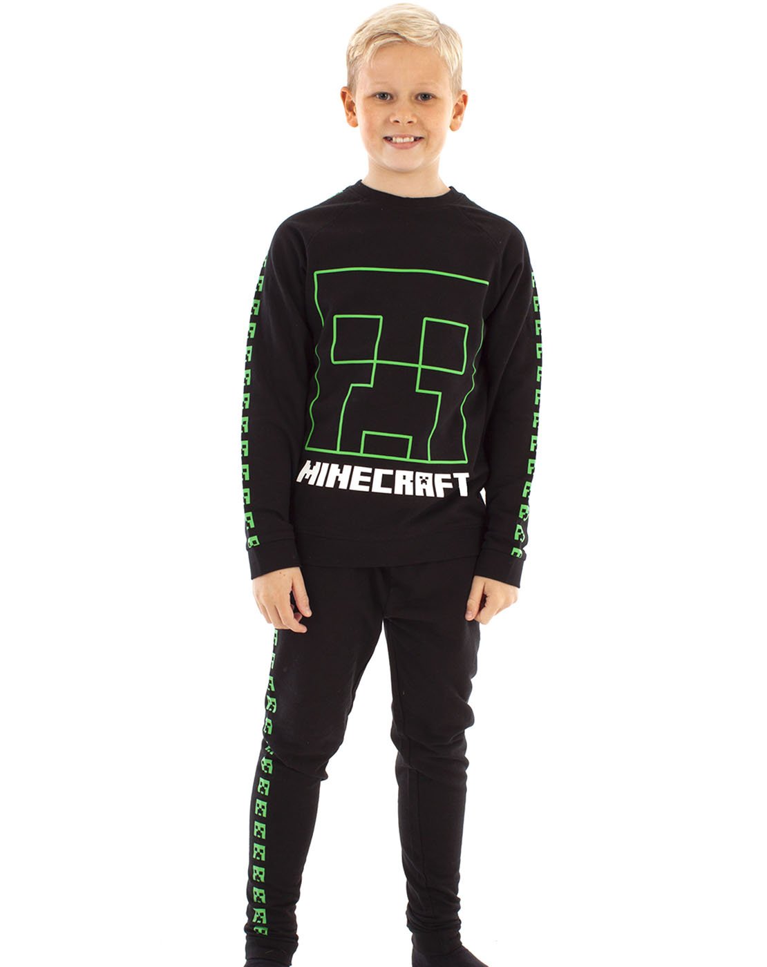 Minecraft Creeper Inside Boys Tracksuit — Vanilla Underground