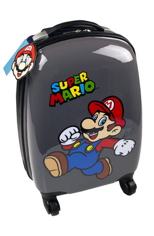 Super Mario Kids Hard Cover Carry On Trolley Suitcase 35x26x20cm ...