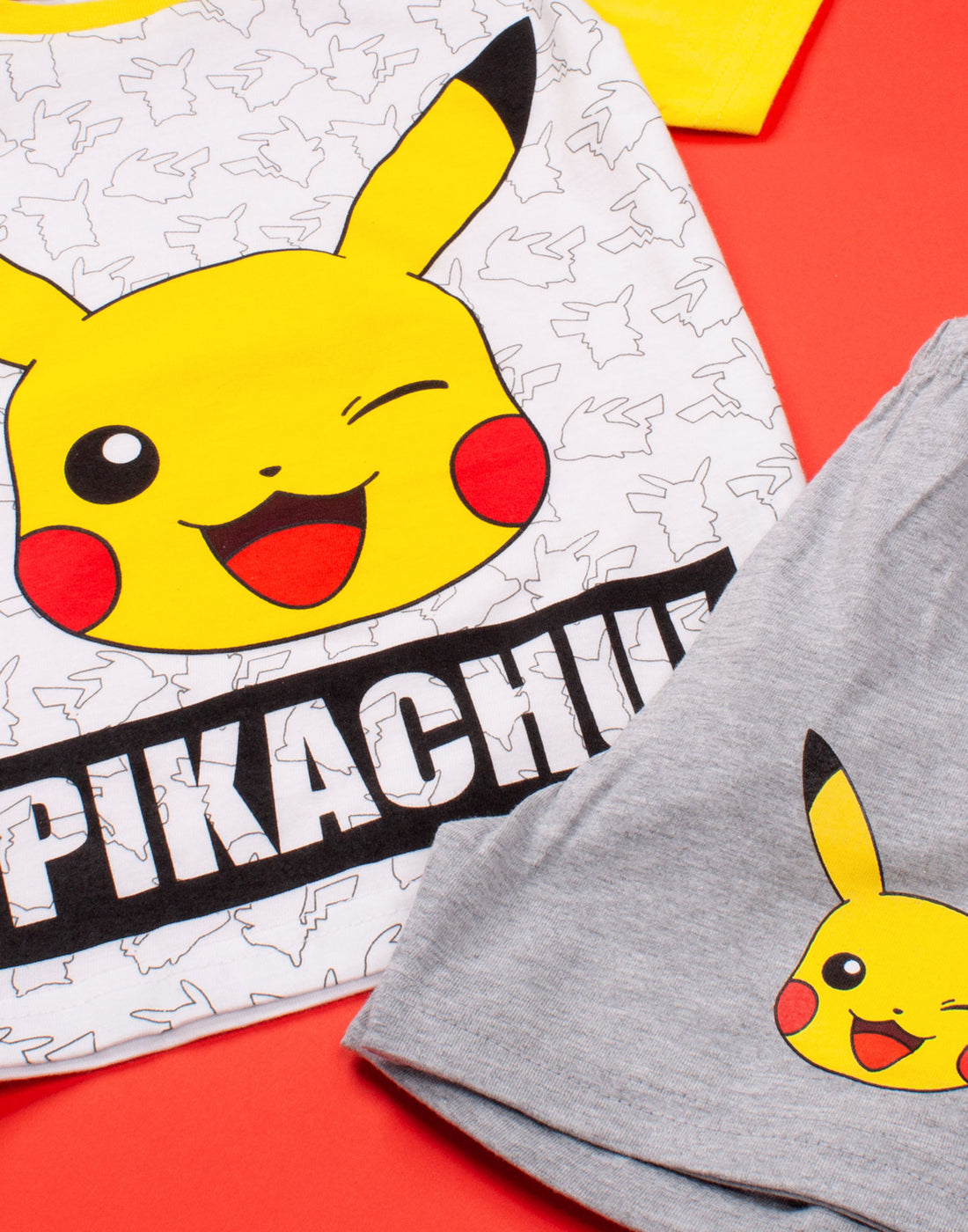 Pokemon Pikachu Face Boy's Short Pyjamas — Vanilla Underground